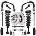 Detroit Axle - Front Brake Rotors + Upper Control Arms + Strut Assembly ...