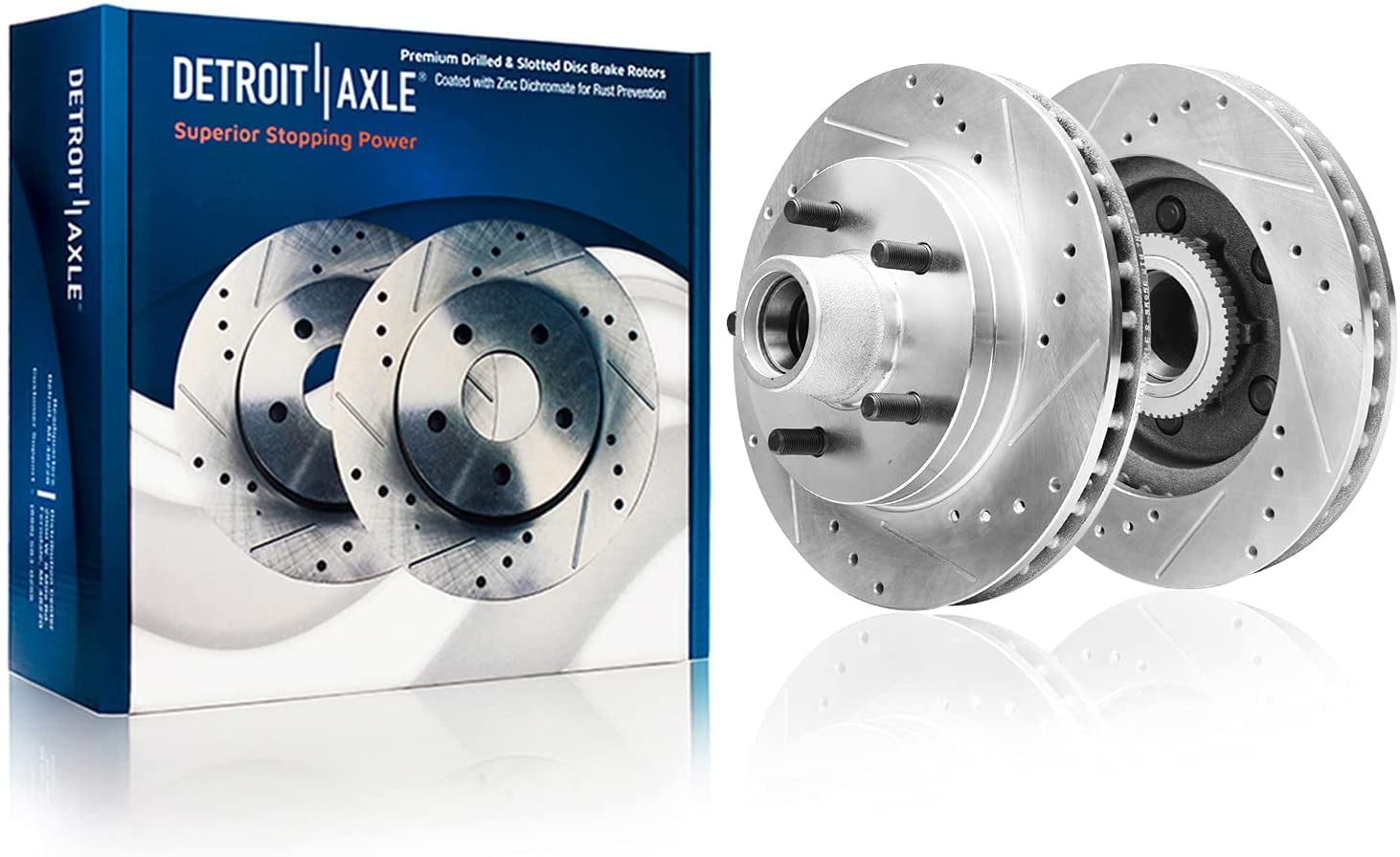 Detroit Axle - Front Brake Rotors for Chevy GMC C1500 Suburban Savana ...