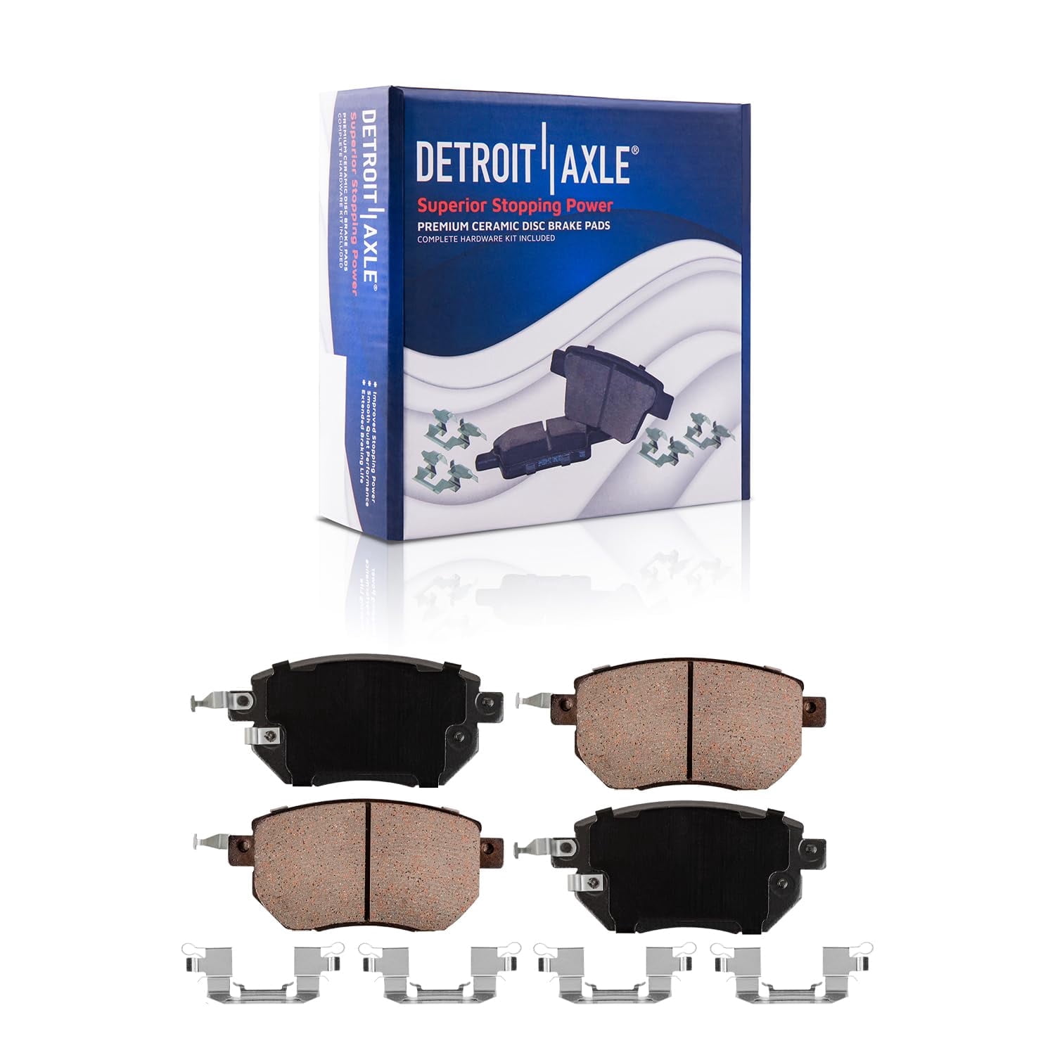 Detroit Axle - Front Ceramic Brake Pads for Nissan Altima Murano Maxima ...