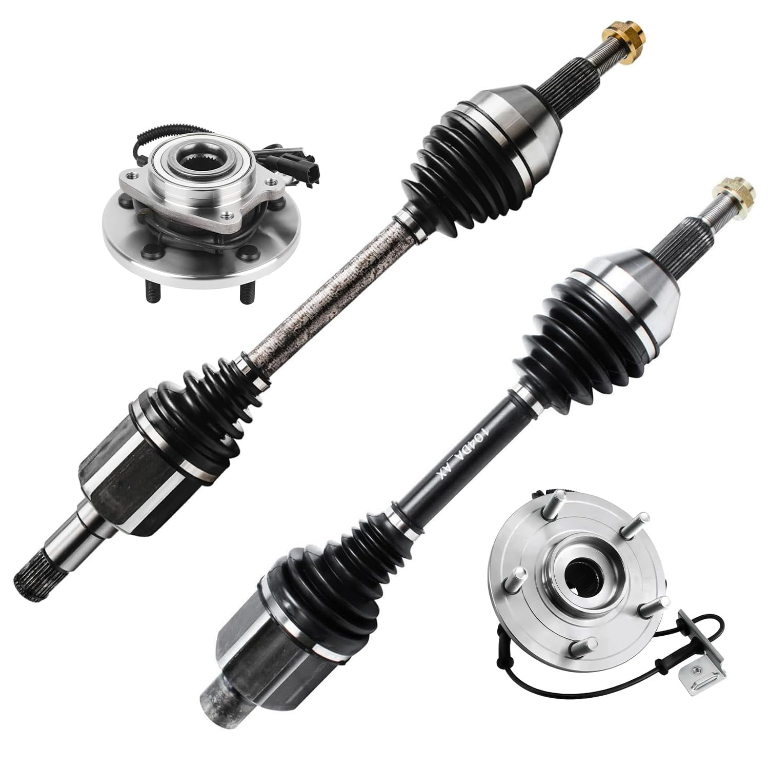 Detroit Axle - Front CV Axles Kit for 2012-2018 Dodge Grand Caravan ...
