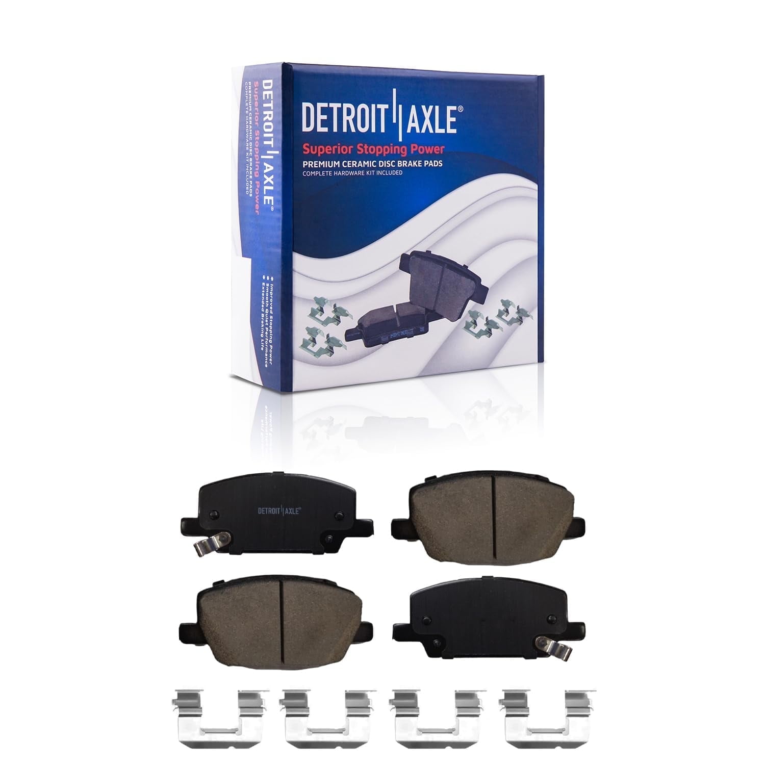 Detroit Axle - Front Ceramic Brake Pads for 2018-2022 Buick Encore ...