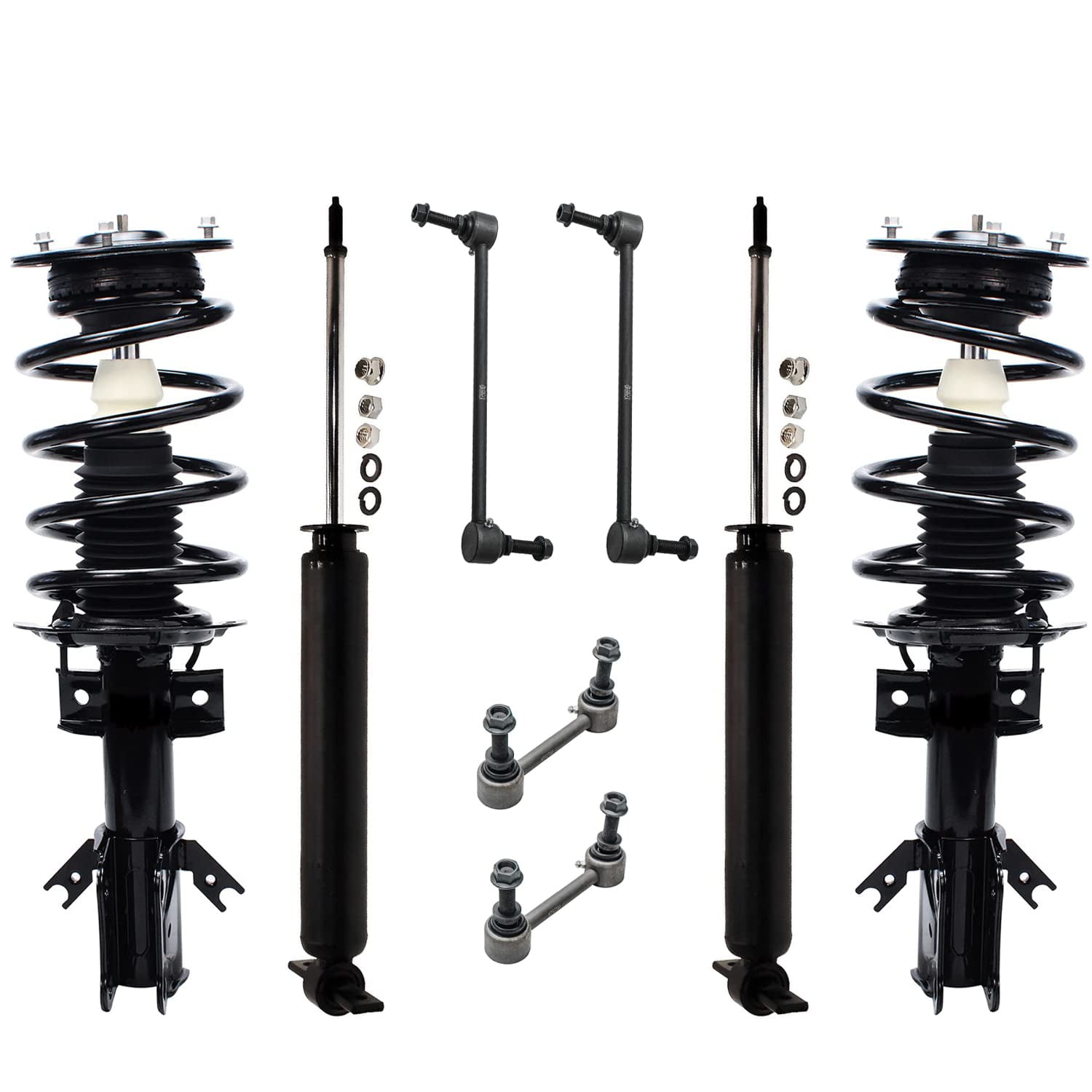 Detroit Axle - Front Coil Spring Struts Rear Shocks Suspension Kit for ...