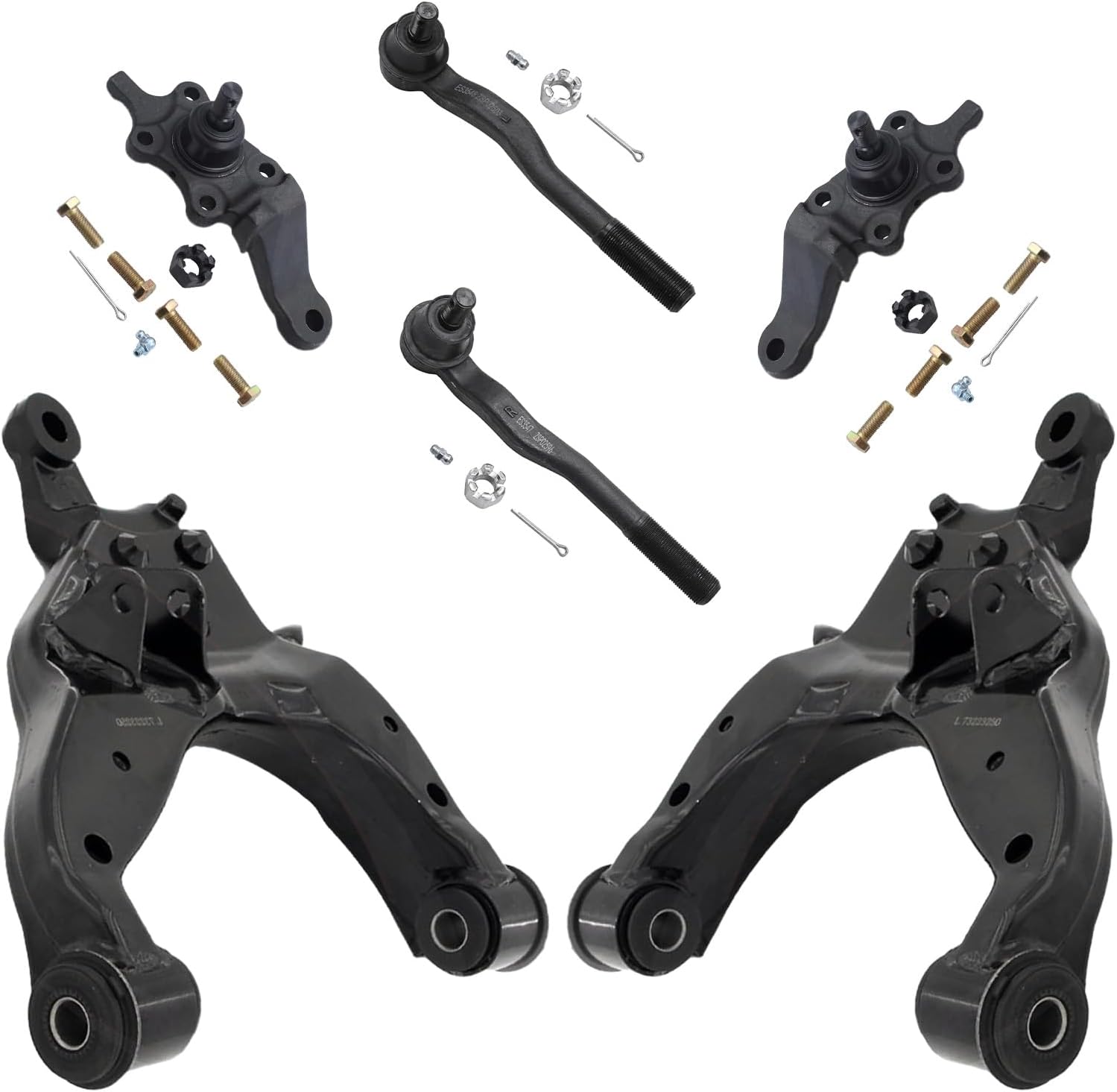 Detroit Axle - Front Control Arms Tie Rods for Toyota 1996-2002 4Runner ...