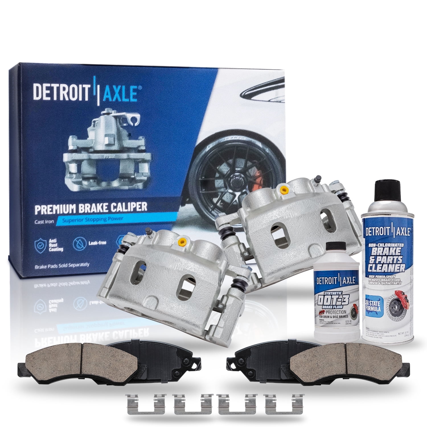 Detroit Axle - Front Brake Kit for Chevy Silverado Sierra Suburban ...