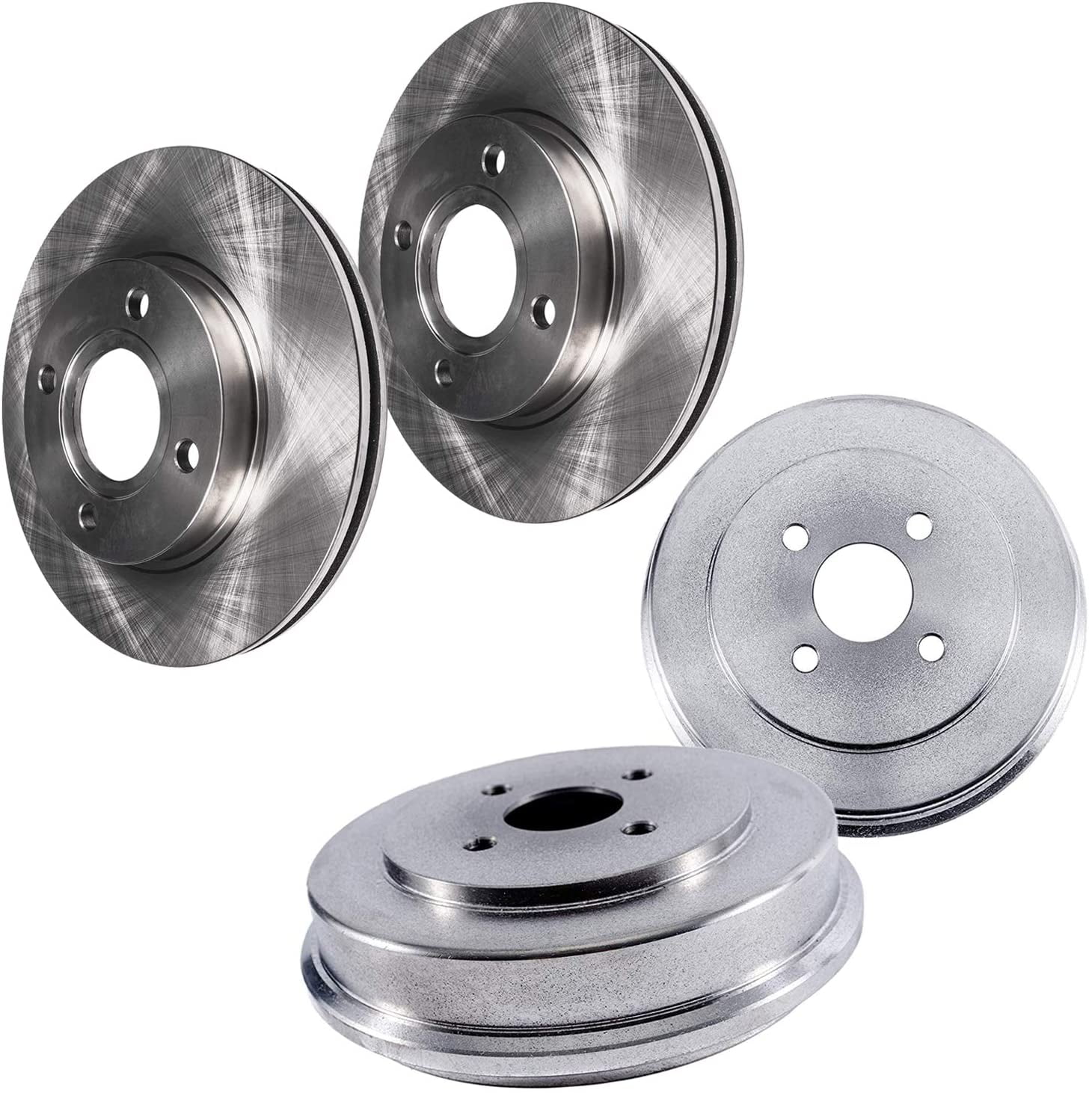 Detroit Axle - Front Disc Brake Rotors & Rear Drums for 2005 - 2008 ...