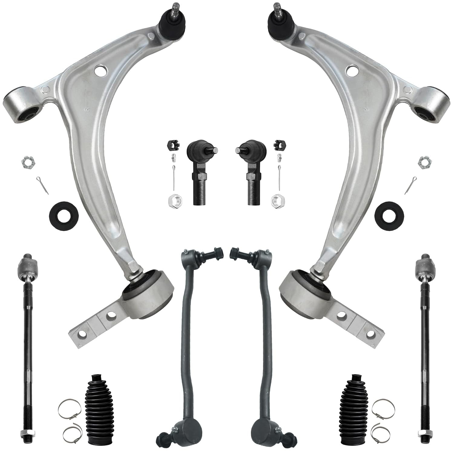 Detroit Axle - Front End 10pc Suspension Kit for 2002-2006 Nissan ...