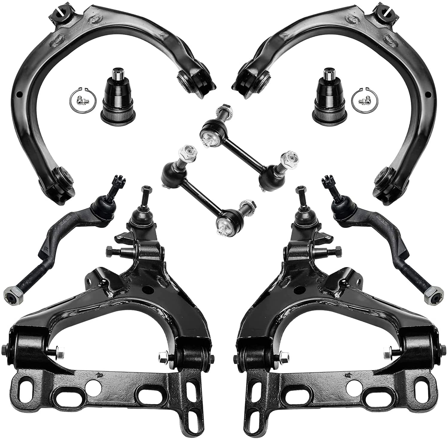 Detroit Axle - 10pc Front Suspension Kit for Chevy Trailblazer, GMC ...