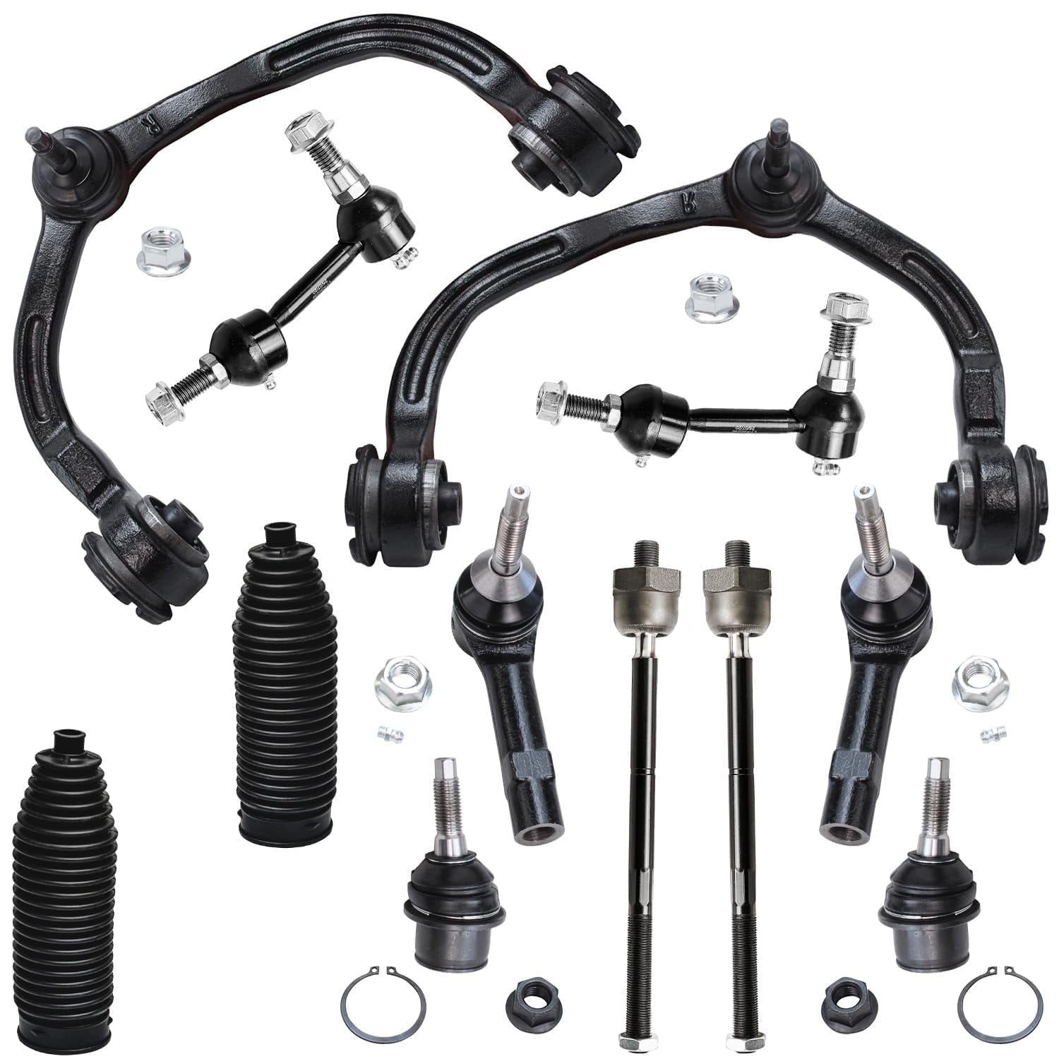 Detroit Axle - Front End 12pc Suspension Kit for 2004-2006 Ford ...