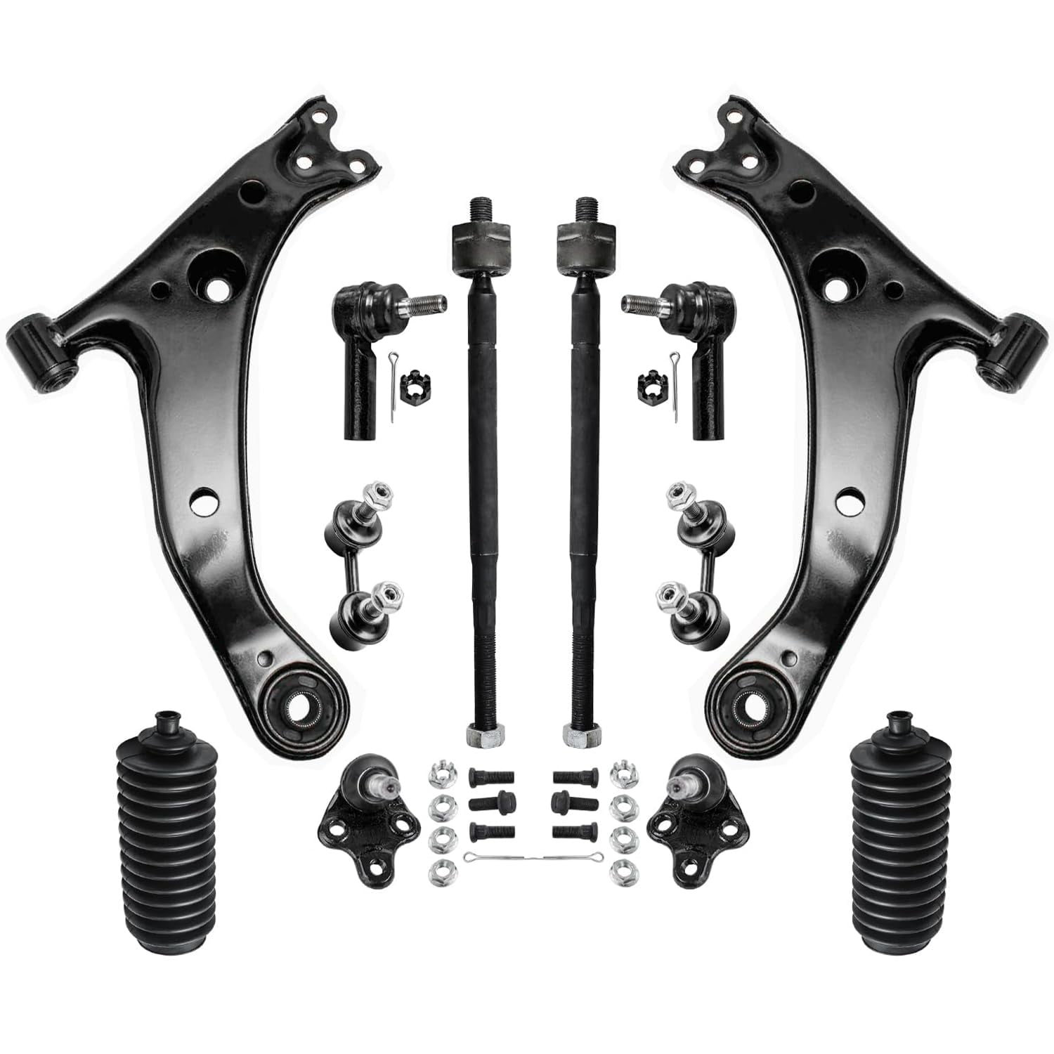 Detroit Axle - Front End 12pc Suspension Kit for Toyota Corolla ...
