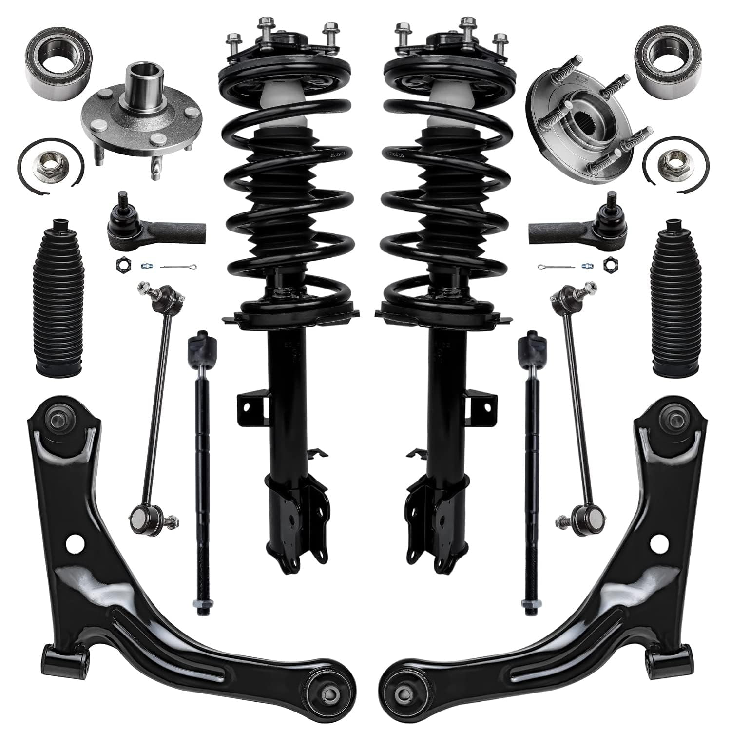 Detroit Axle - Front End 14pc Suspension Kit for 2005-2009 Escape ...