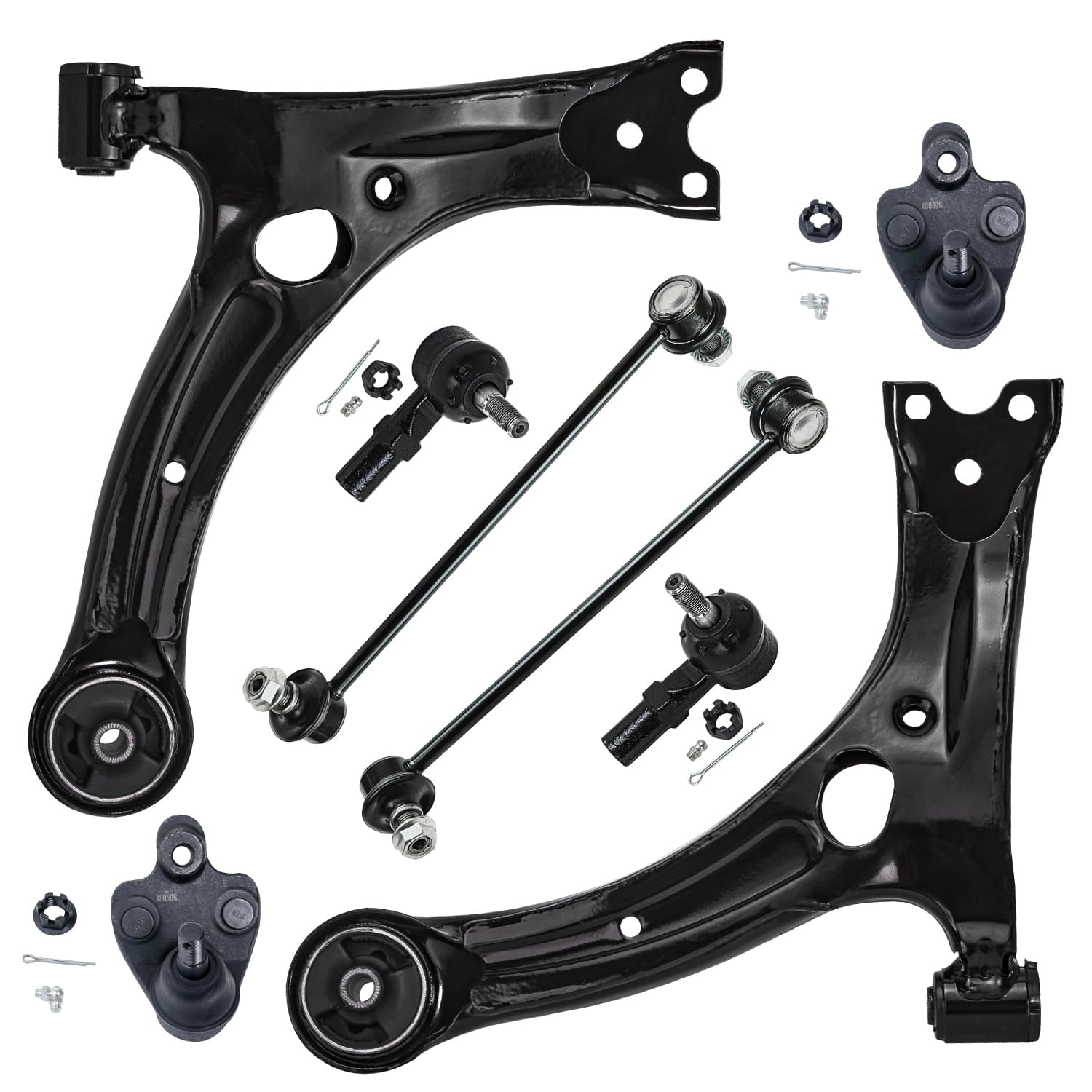 Detroit Axle - Front End 8pc Suspension Kit for Toyota Matrix Pontiac ...