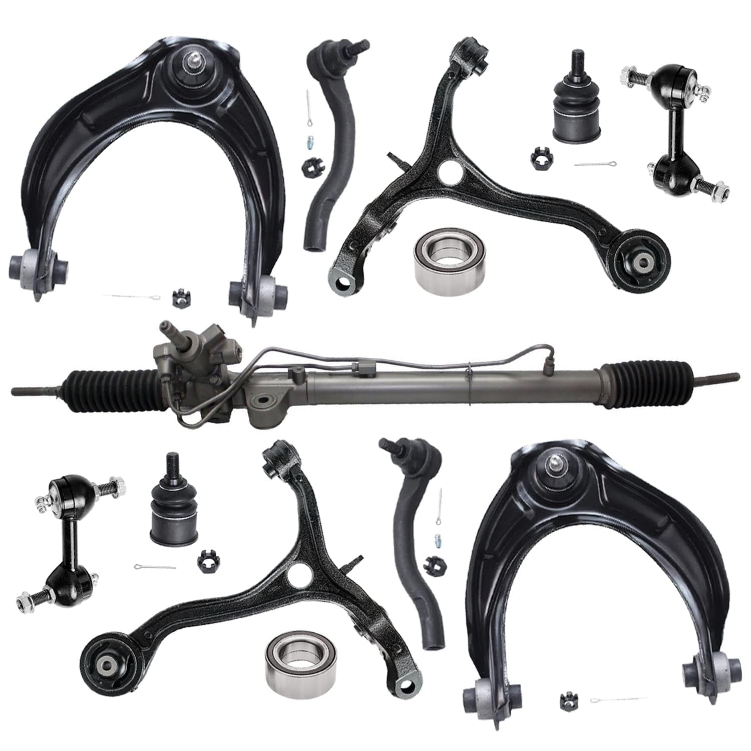 Detroit Axle - Front End Control Arm Kit for 08-12 Honda Accord, Control Arms Lower Ball Joints ...