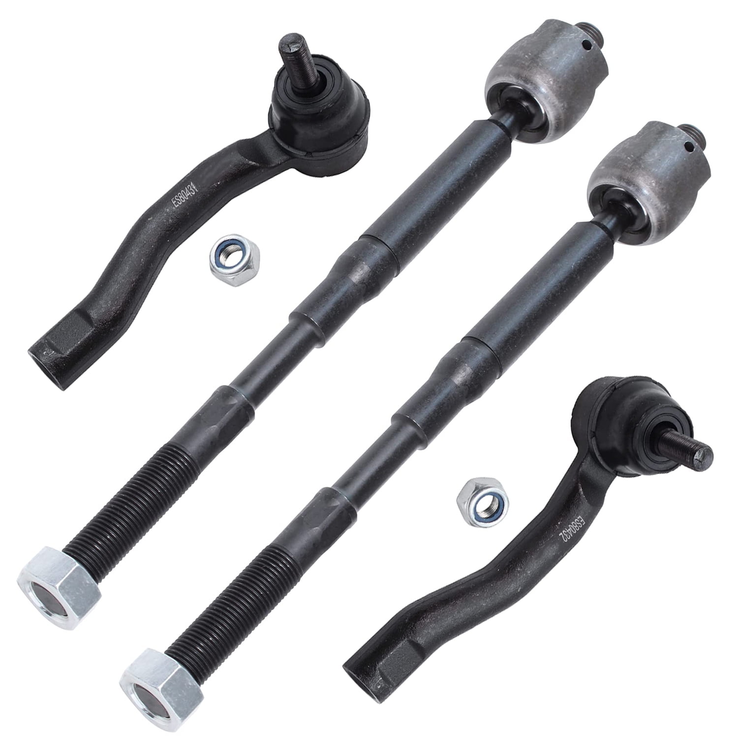 Detroit Axle - Front Inner Outer Tie Rods Steering Replacement for 2003 ...