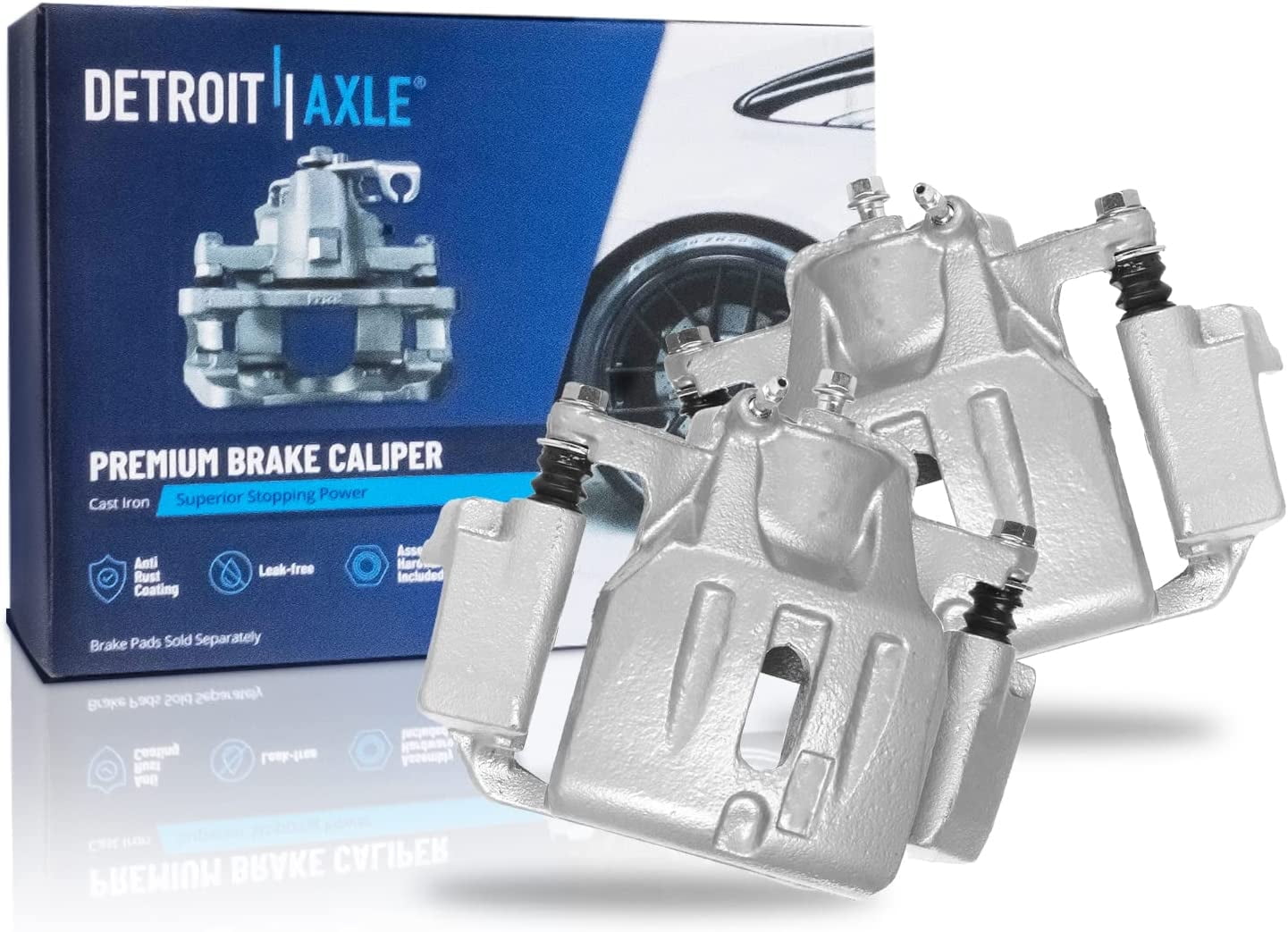 Detroit Axle - 2pc Front Brake Calipers w/Brackets for 2001-2007 Toyota ...