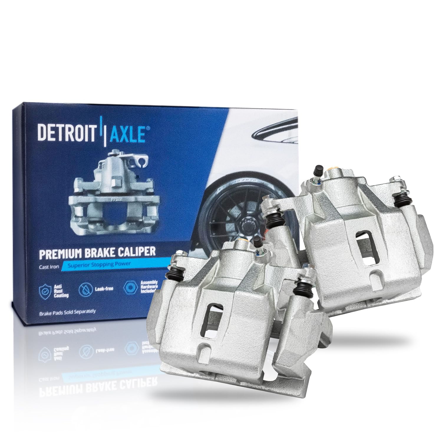 Detroit Axle - Front Left Right Brake Calipers w/Bracket Replacement ...