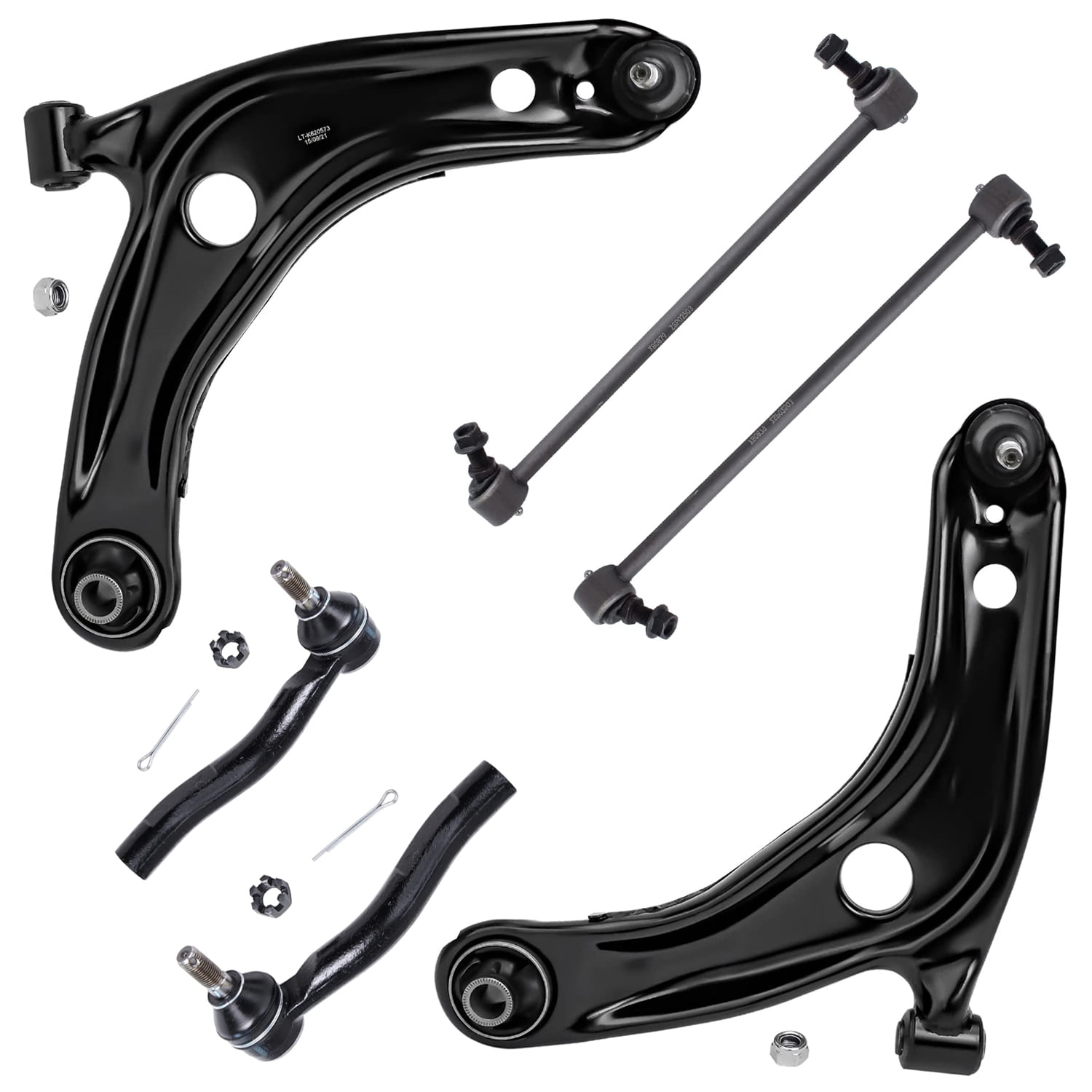 Detroit Axle - Front Lower Control Arms for 2007-2014 Toyota Yaris ...