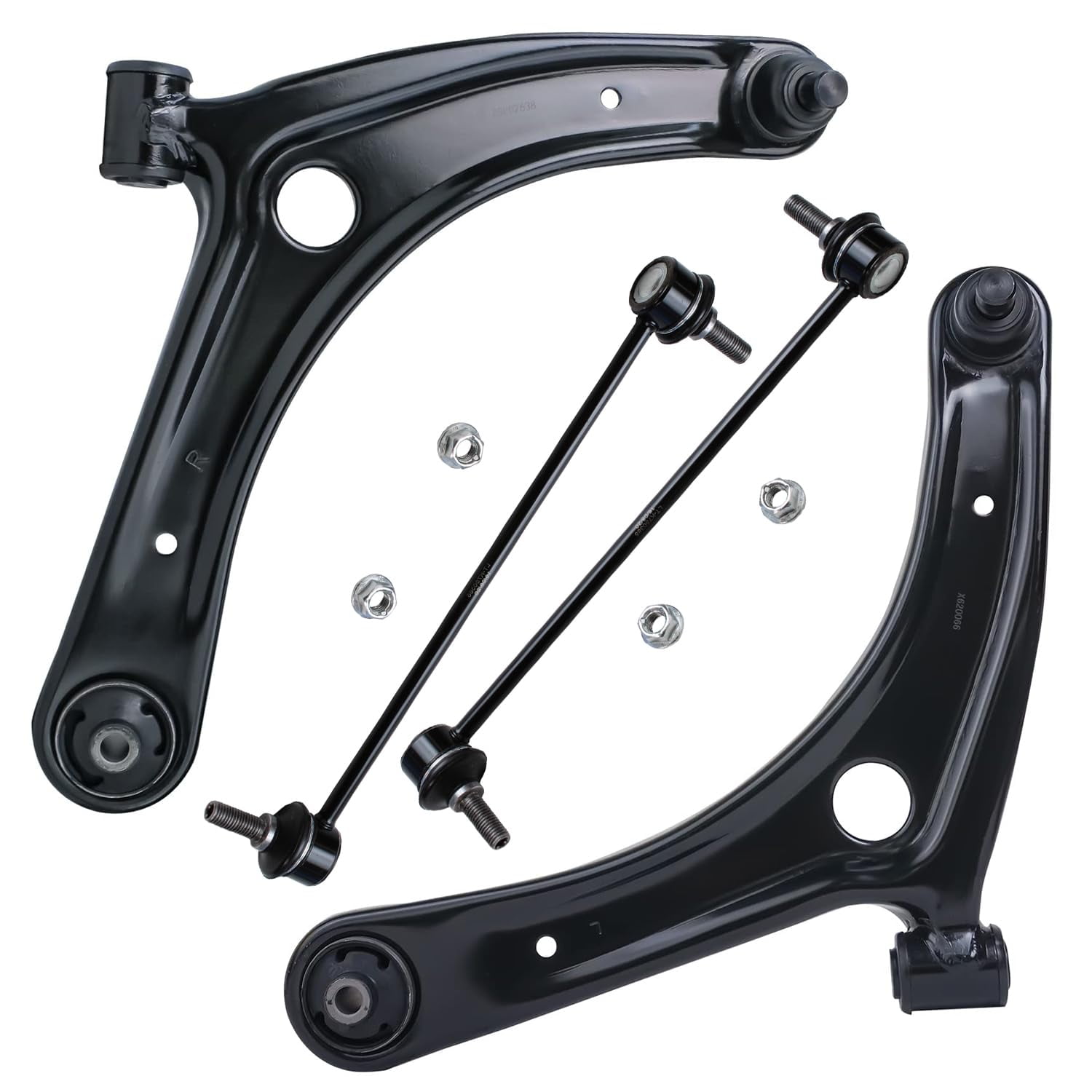 Detroit Axle - Front Lower Control Arms for 2007-2017 Jeep Patriot ...