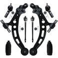 Detroit Axle - Front Lower Control Arms + Inner Outer Tie Rods w/ Boots ...