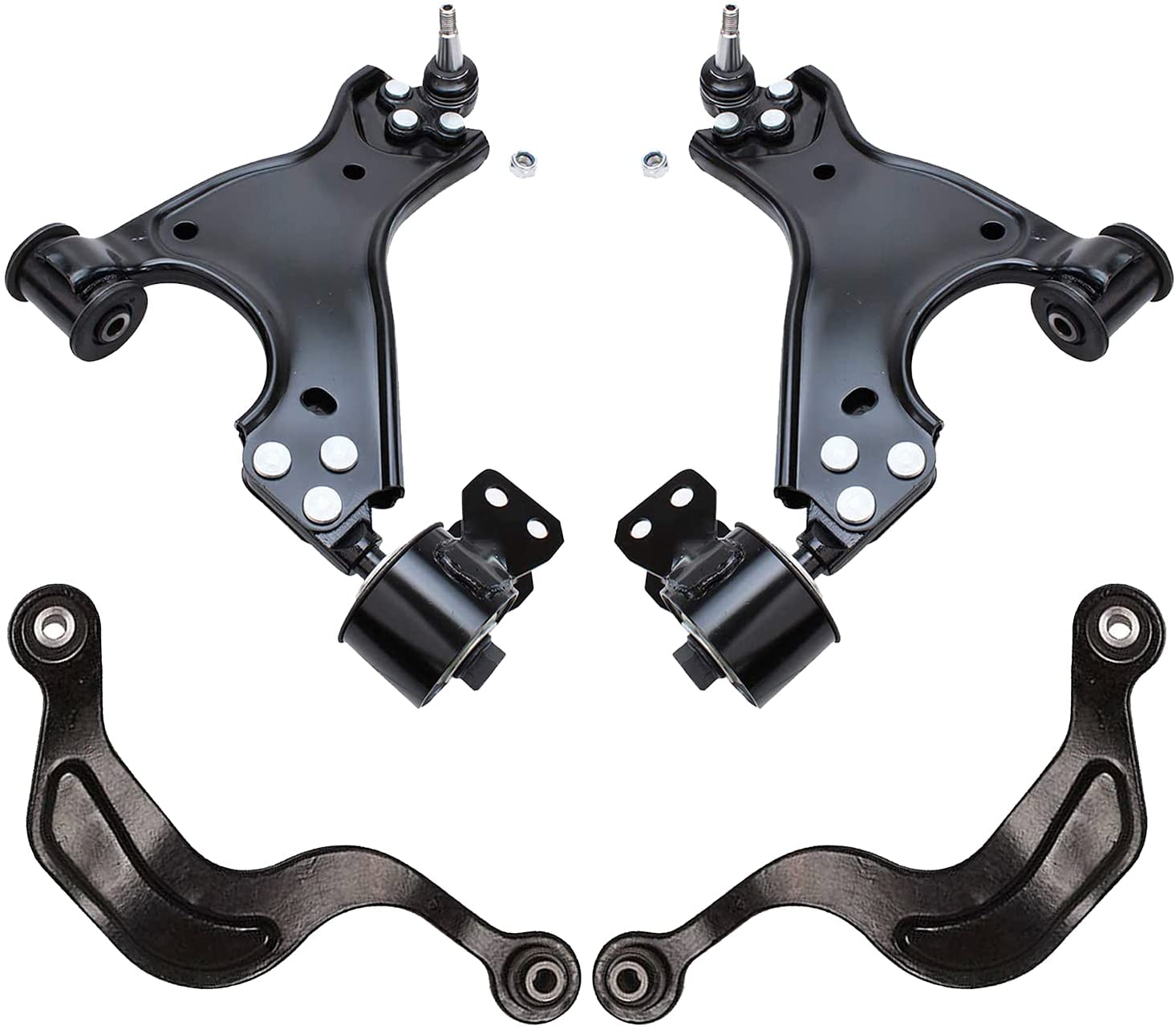 Detroit Axle - Front Lower Control Arms + Rear Upward Facing Control ...