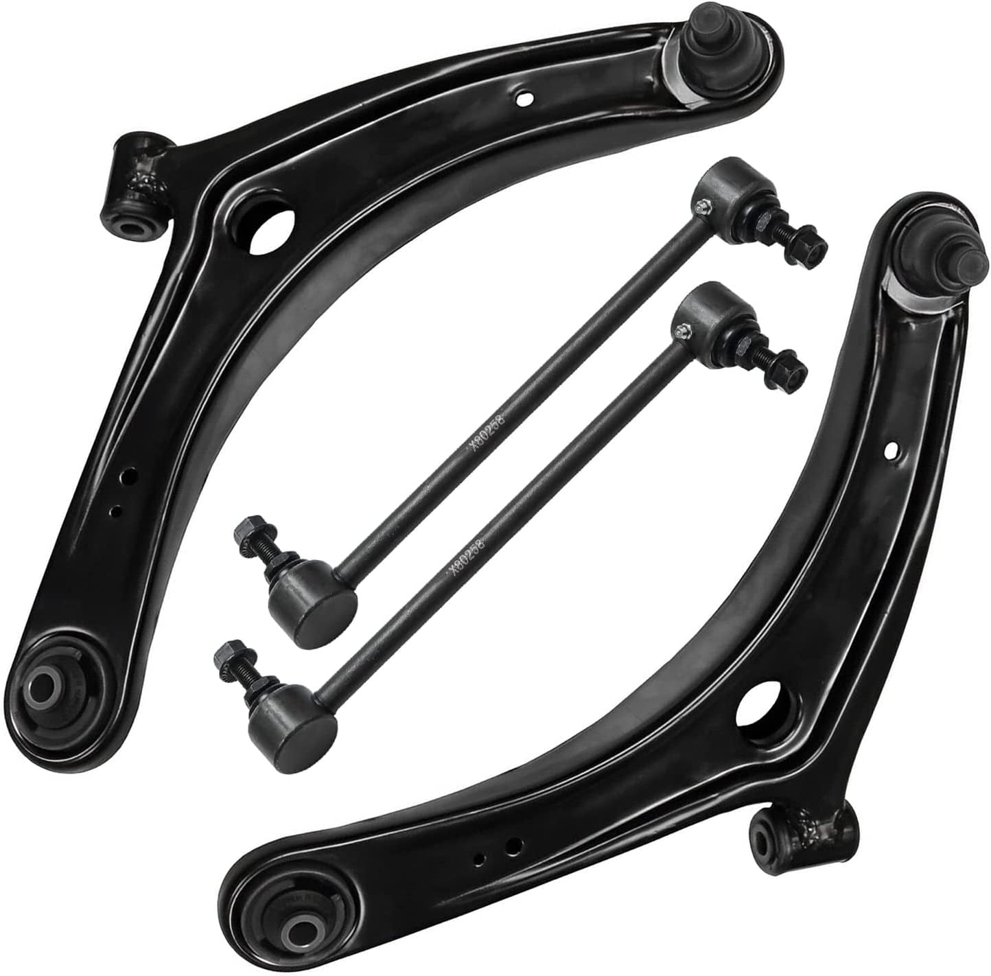 Detroit Axle - Front Lower Control Arms w/ Ball Joint + Sway Bar ...