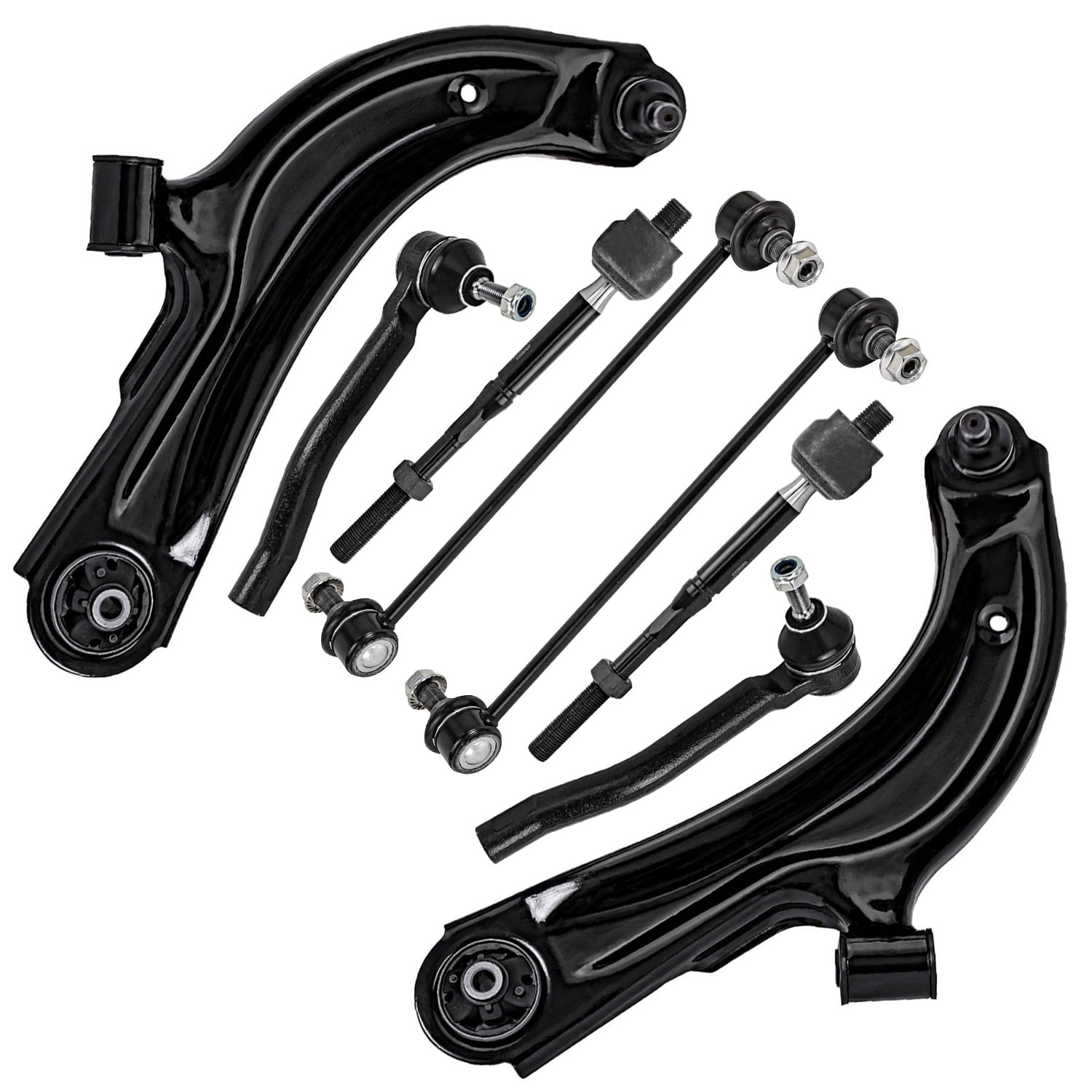 Detroit Axle - Front Lower Control Arms w/Ball Joints Outer Inner Tie ...