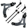 Detroit Axle - Front Lower Control Arms w/Ball Joints + Outer Inner Tie ...