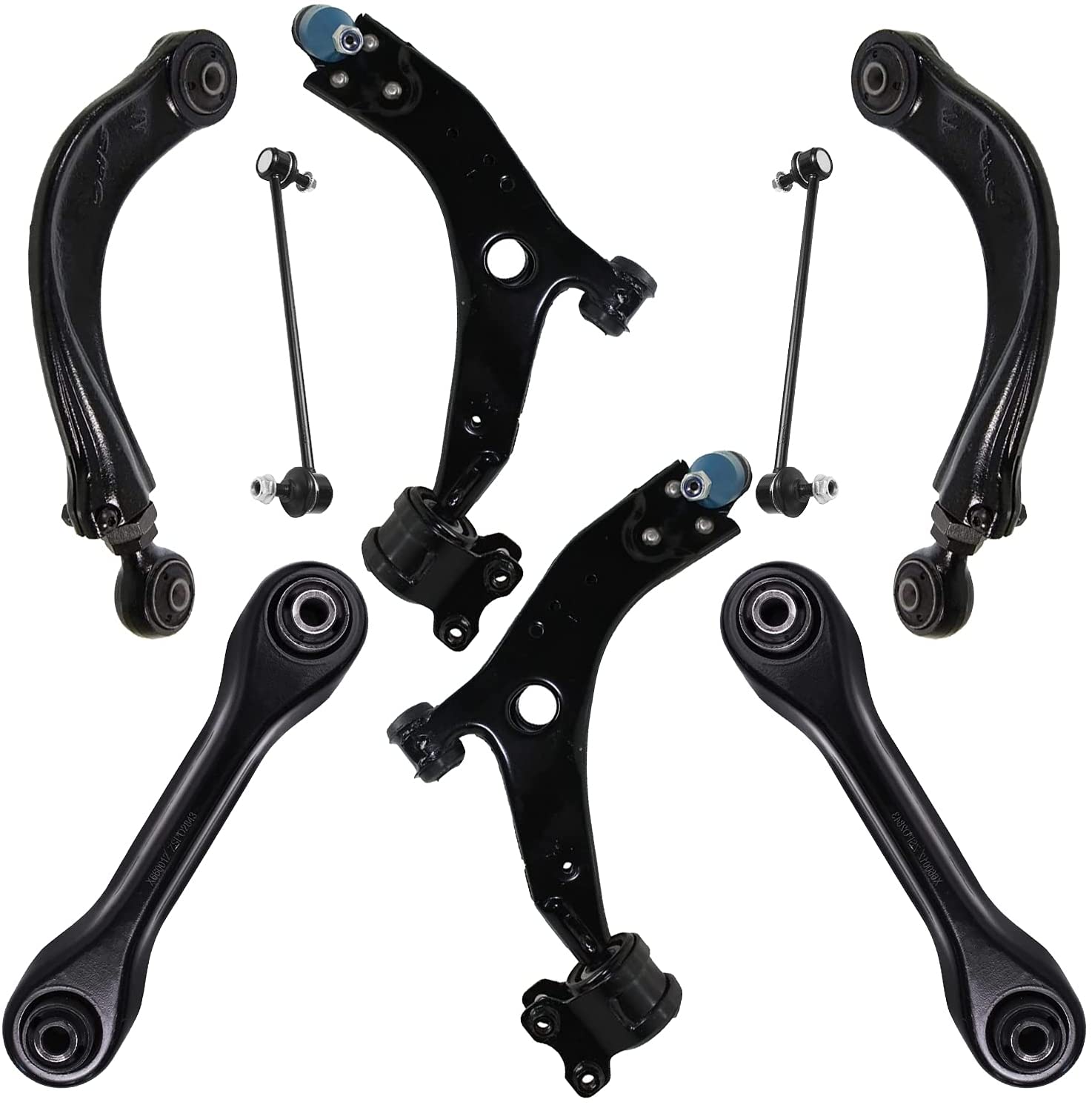 Detroit Axle - Front Lower Control Arms w/ Ball Joints + Sway Bar Links ...