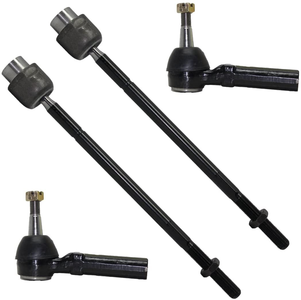Detroit Axle Front Tie Rod Replacement, Inner Outer Tie Rods for Chevy ...