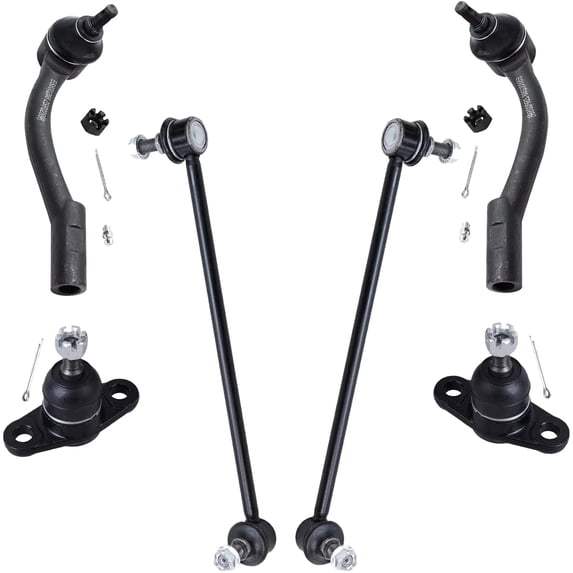 Detroit Axle - Front Tie Rods Sway Bars Ball Joints for 2006-2011 ...