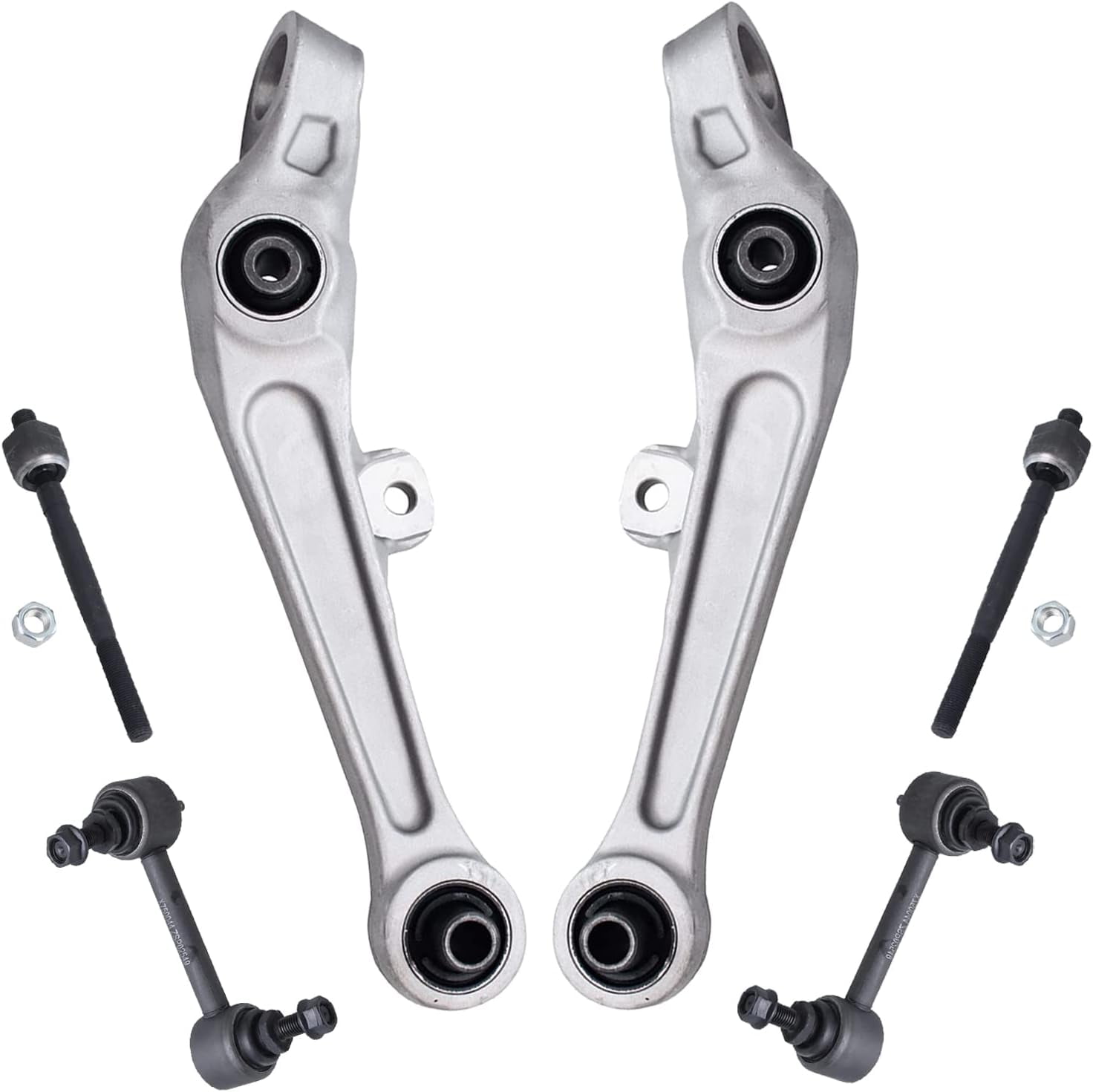 Detroit Axle - Front Rear Lower Control Arms Sway Bar Links Inner Tie ...