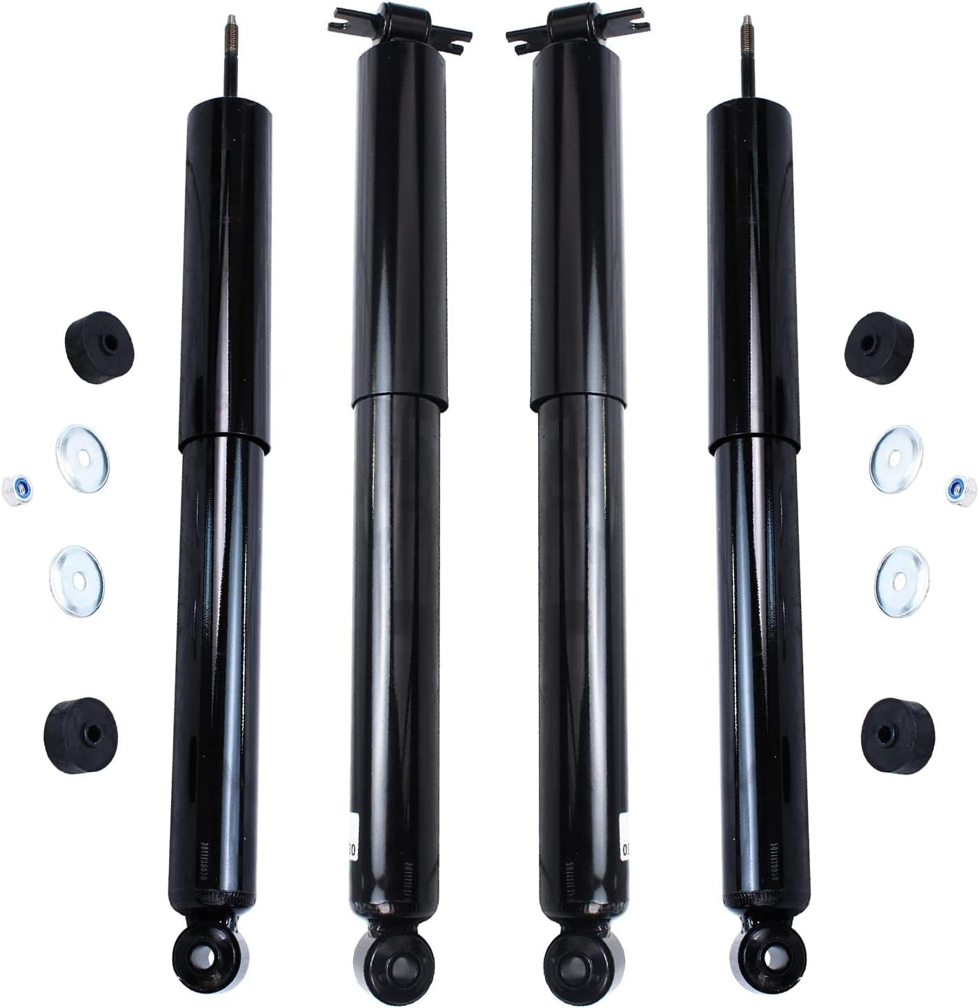Detroit Axle - Front and Rear Shock Absorbers for 2007-2017 Jeep ...