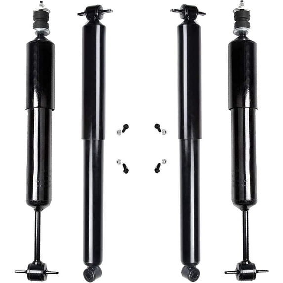 Detroit Axle - Front Rear Shock Absorbers Replacement for Ford Explorer ...