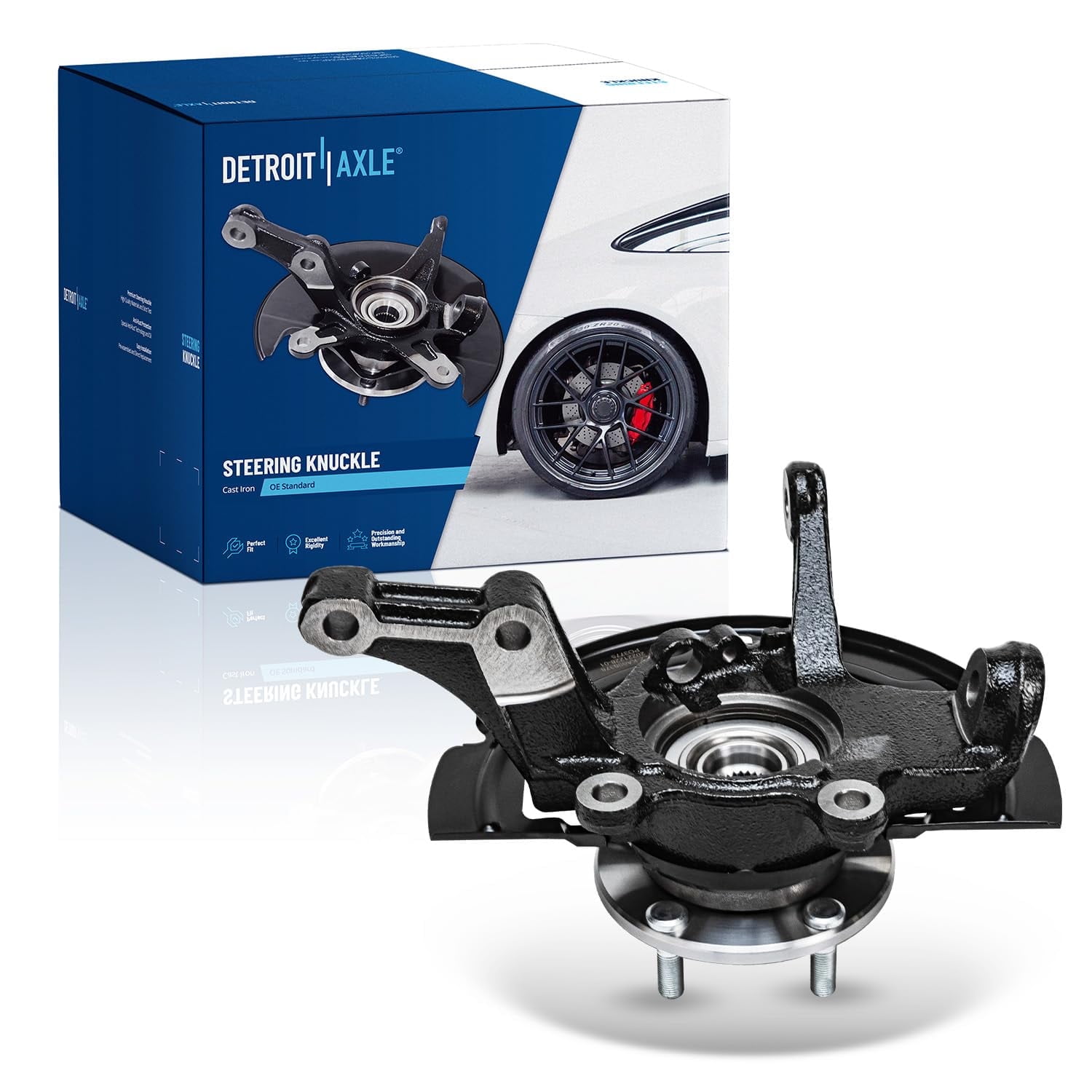 Detroit Axle - Front Right Steering Knuckle & Wheel Hub Bearing ...