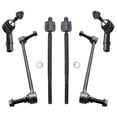 Detroit Axle - 6pc Front Suspension Kit for 2010-2015 Ford Flex Taurus ...