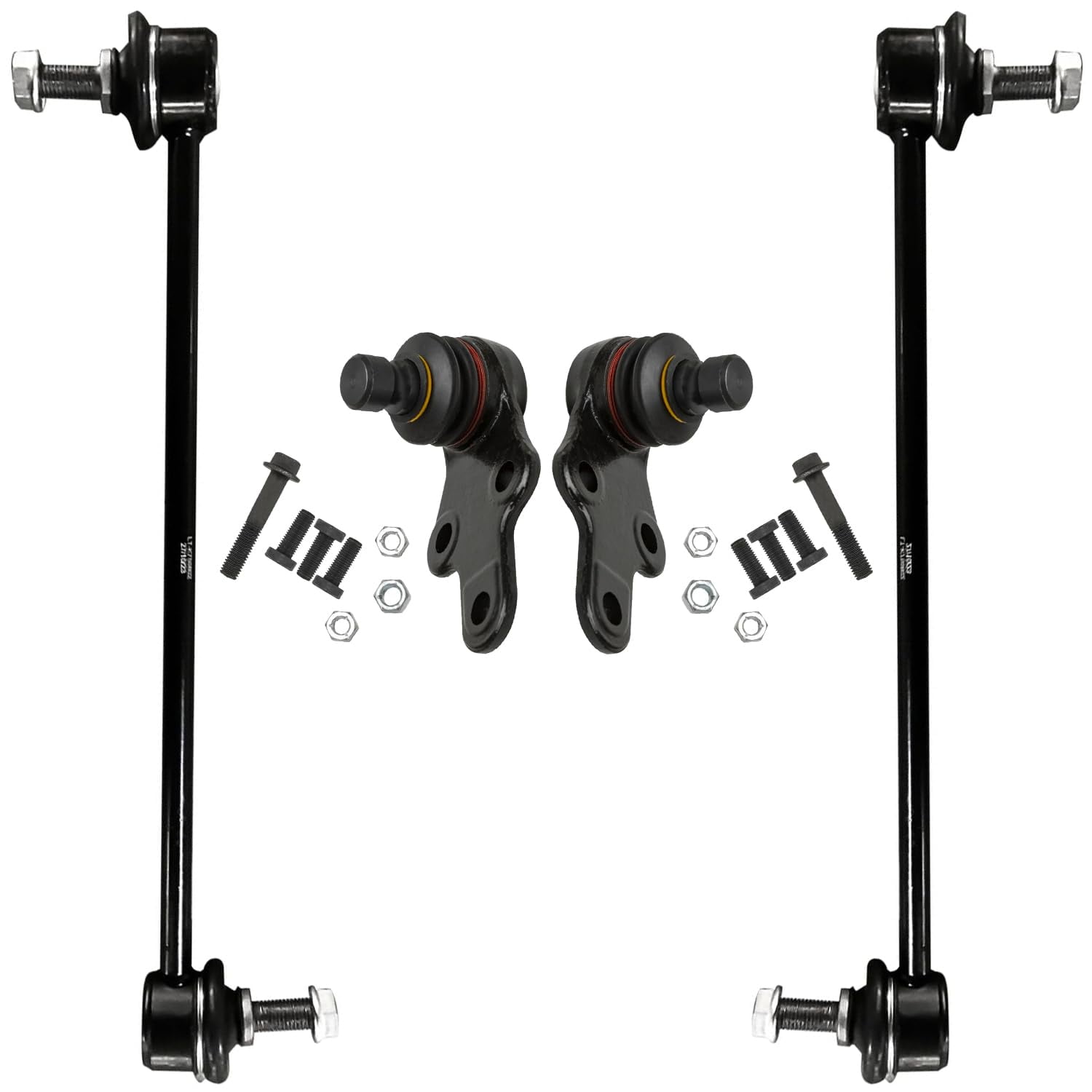 Detroit Axle - Front Stabilizer Sway Bars End Links + Lower Ball Joints ...