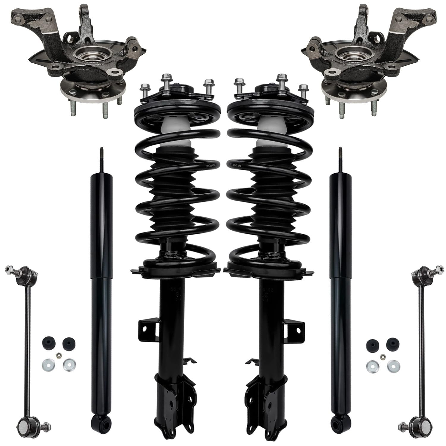 Detroit Axle - 8pc Front Suspension Kit for Ford Escape Mazda Tribute ...