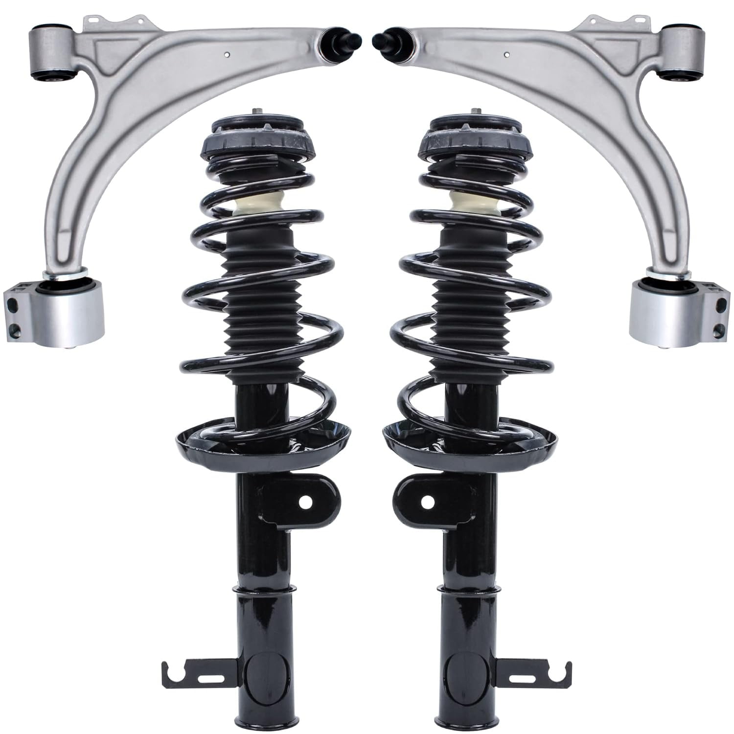 Detroit Axle - Front Struts with Coil Spring & Spring Seat + Lower ...