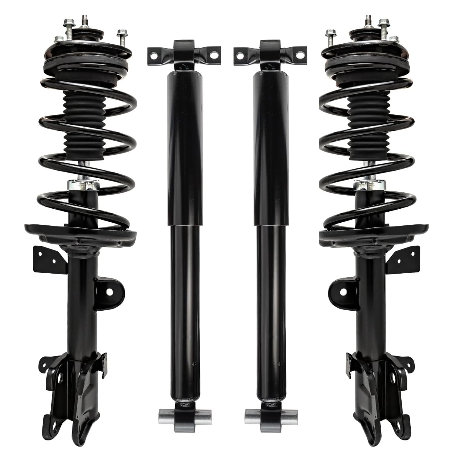 Detroit Axle - Front Struts & Coil Springs Assembly, Rear Shock ...