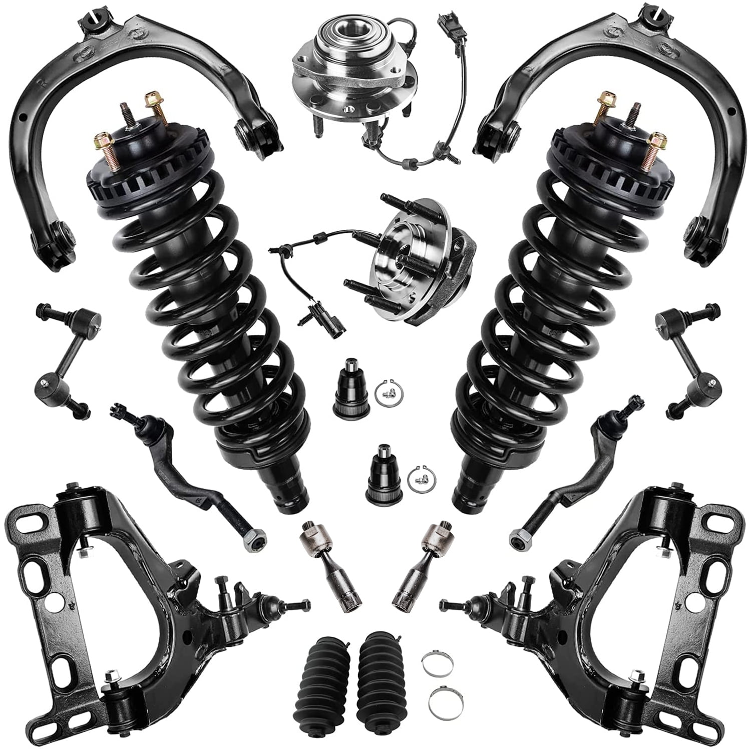 Detroit Axle - Front Struts Control Arms Suspension Kit Replacement for ...