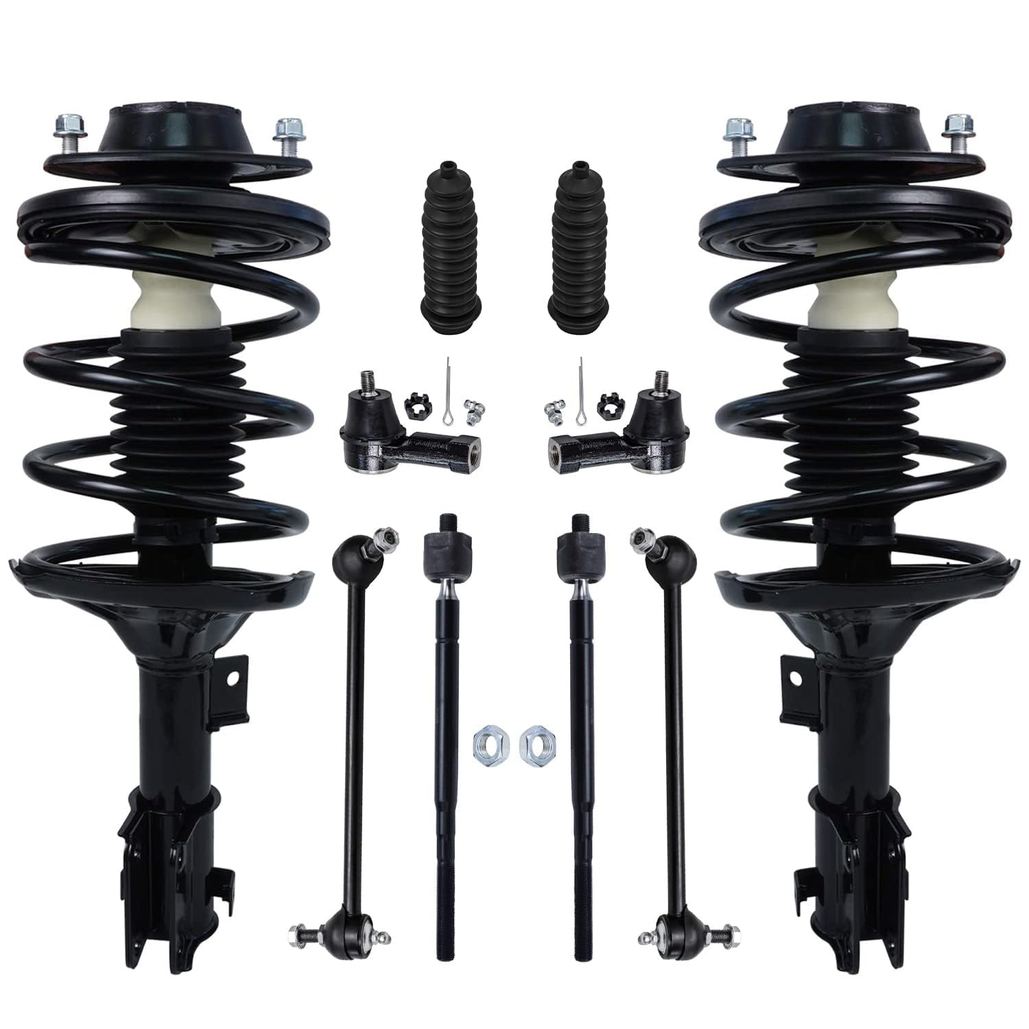 Detroit Axle - Front Struts Kit for 2001-2005 Chrysler Sebring Dodge Stratus, 00-05 Mitsubishi ...