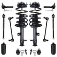 Detroit Axle - Front Struts Lower Ball Joints Tie Rods Sway Bar Links ...