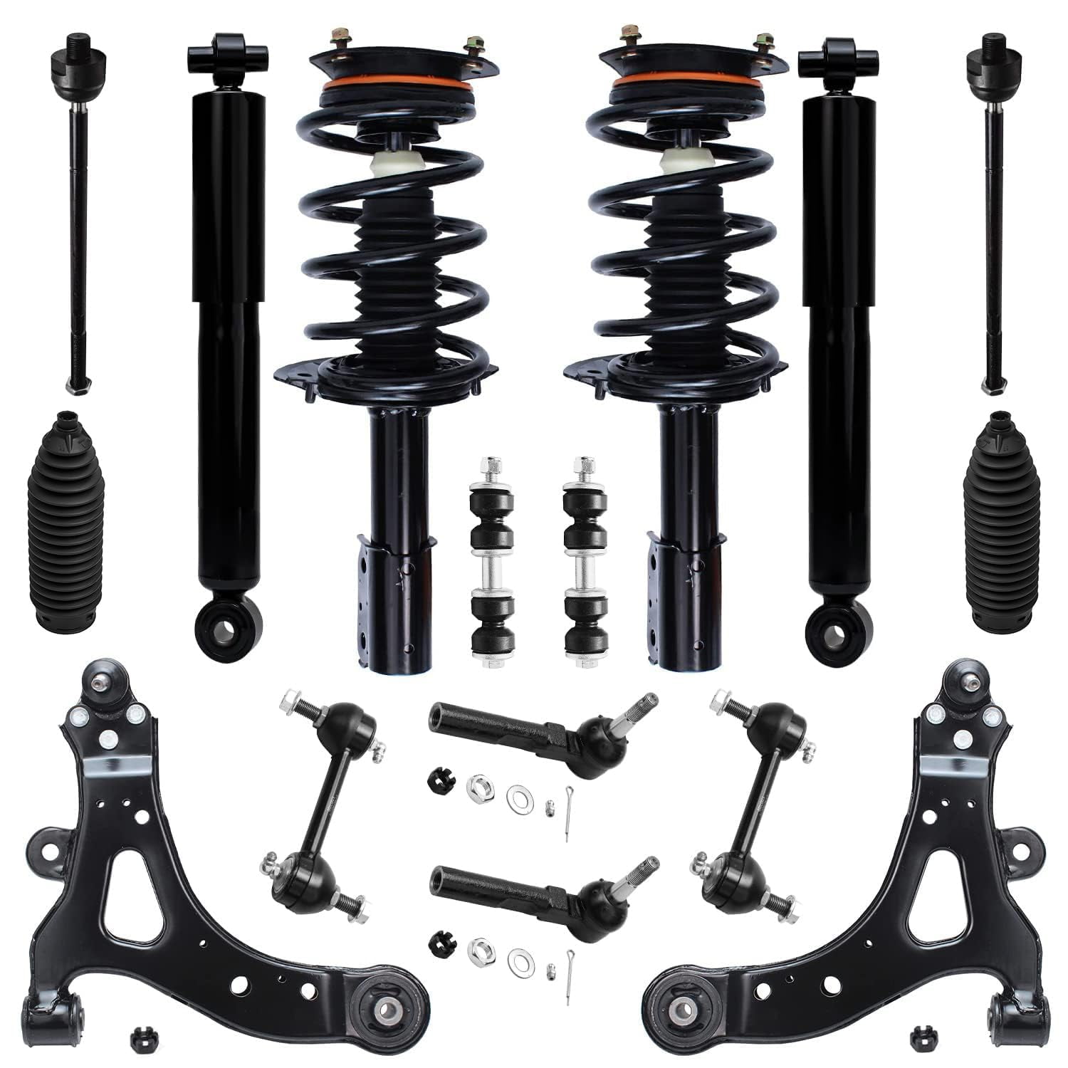 Detroit Axle - Front Struts Rear Shocks for Buick Rendezvous, AWD ...