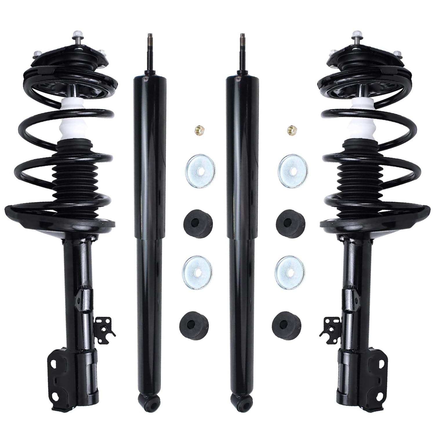 Detroit Axle - Front Struts Rear Shocks for Toyota 2000 2001 2002 RAV4 ...