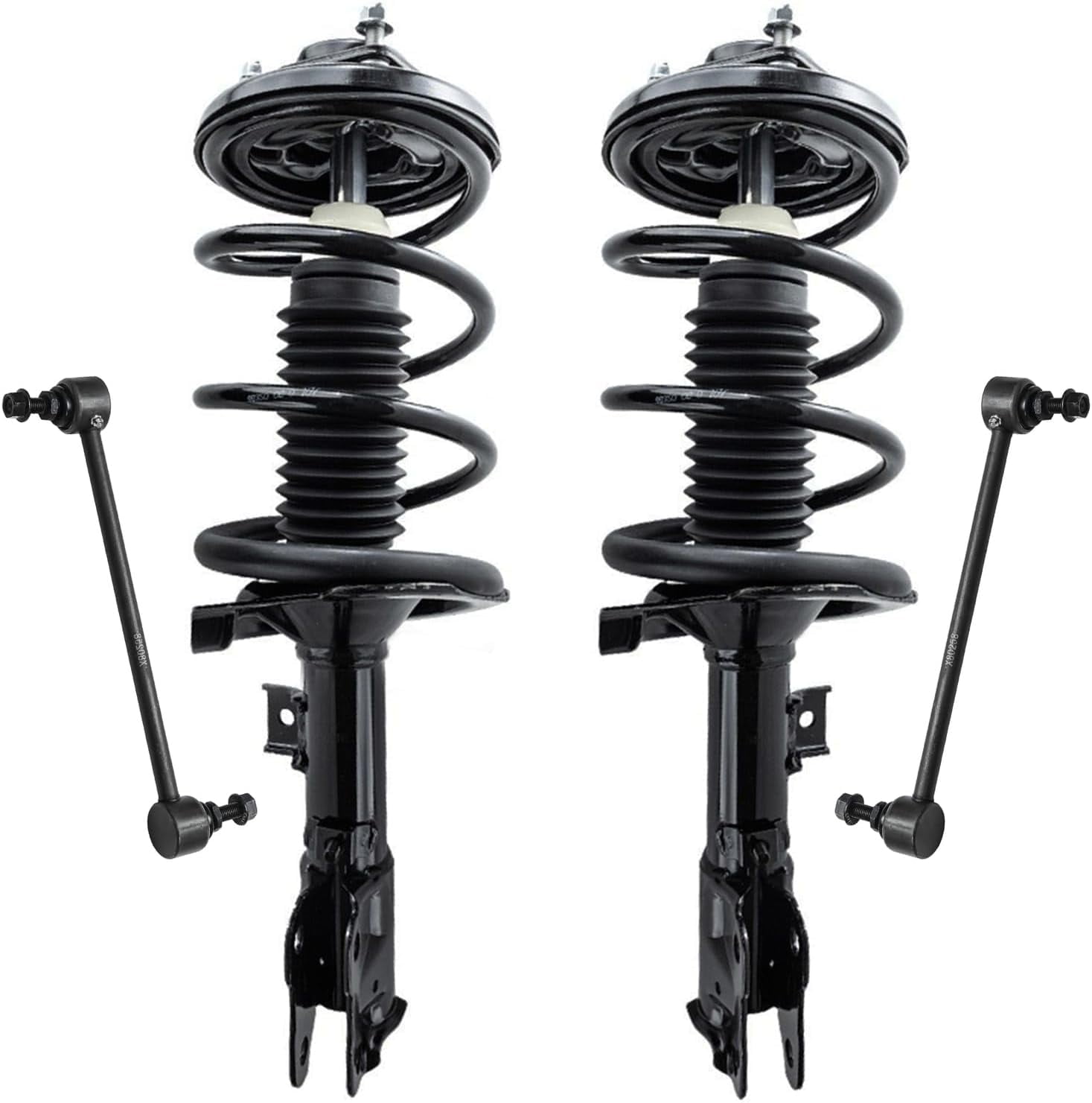 Detroit Axle - Front Struts Sway Bars for 2008-2011 Mitsubishi Lancer ...