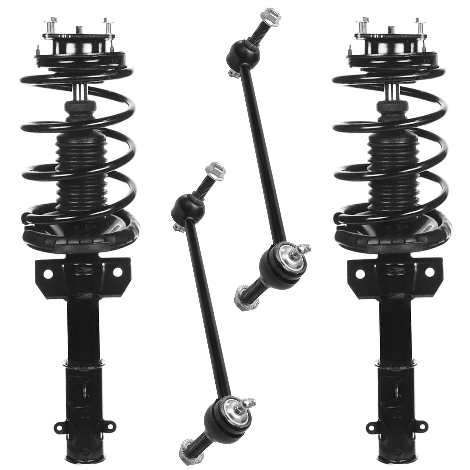 Detroit Axle - Front Struts Sway Bars for Ford 2011 2012 2013 2014 ...