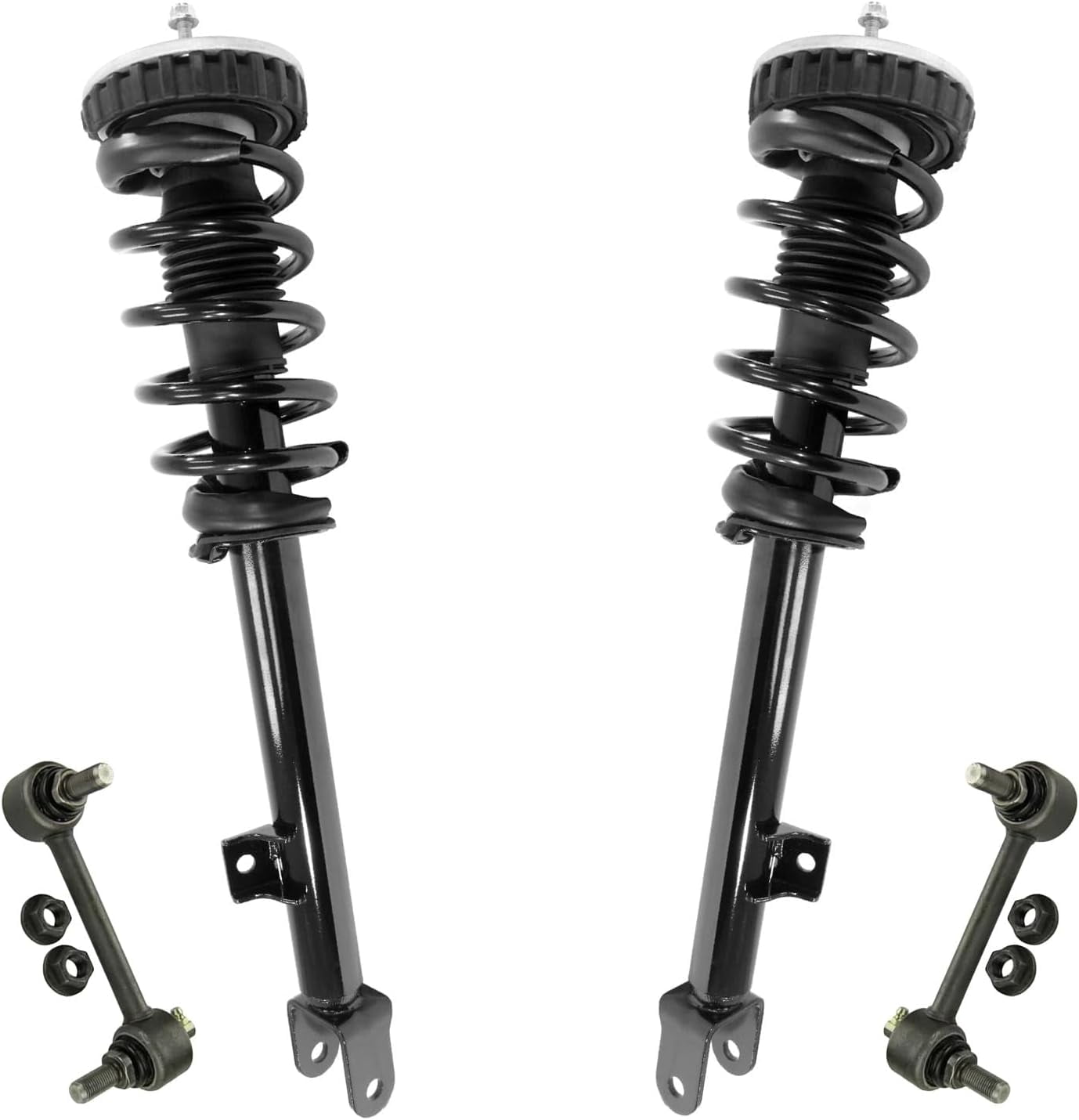 Detroit Axle - Front Struts Sway Bars for Hyundai 2009-2014 Genesis 2 ...