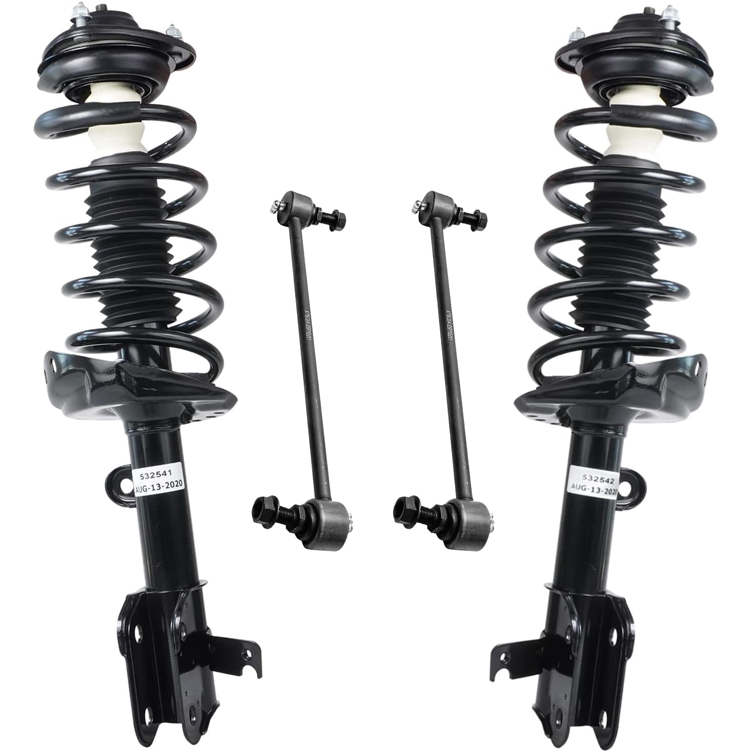 Detroit Axle - Front Struts Sway Bars kit for 2008 2009 2010 Honda ...
