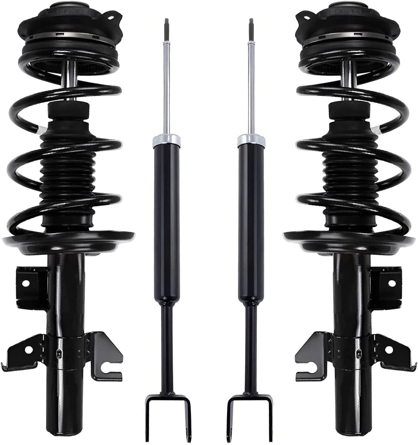 Detroit Axle - Front Struts w/Coil Spring Rear Shock Absorbers ...