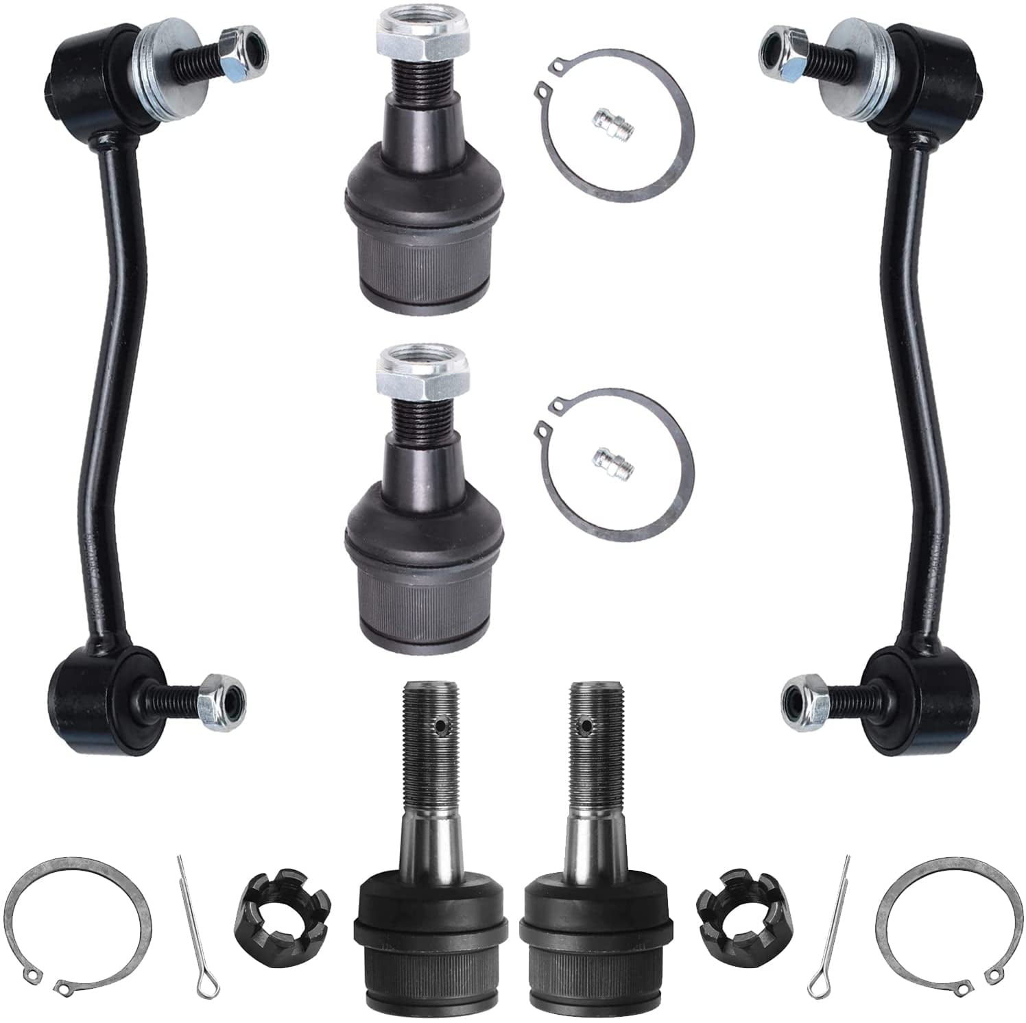 Detroit Axle - Front Sway Bars Ball Joints for 1999 Ford F-250 F-350 F ...