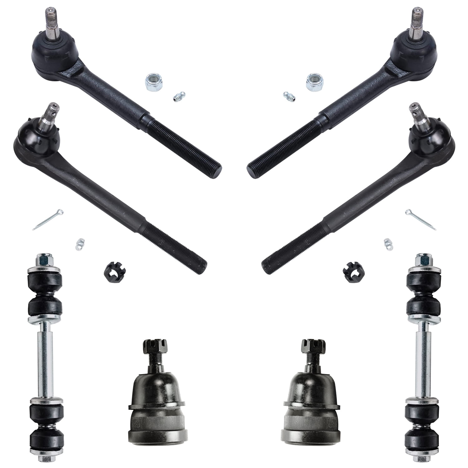 Detroit Axle - Front Sway Bars Lower Ball Joints Tie Rods Replacement ...